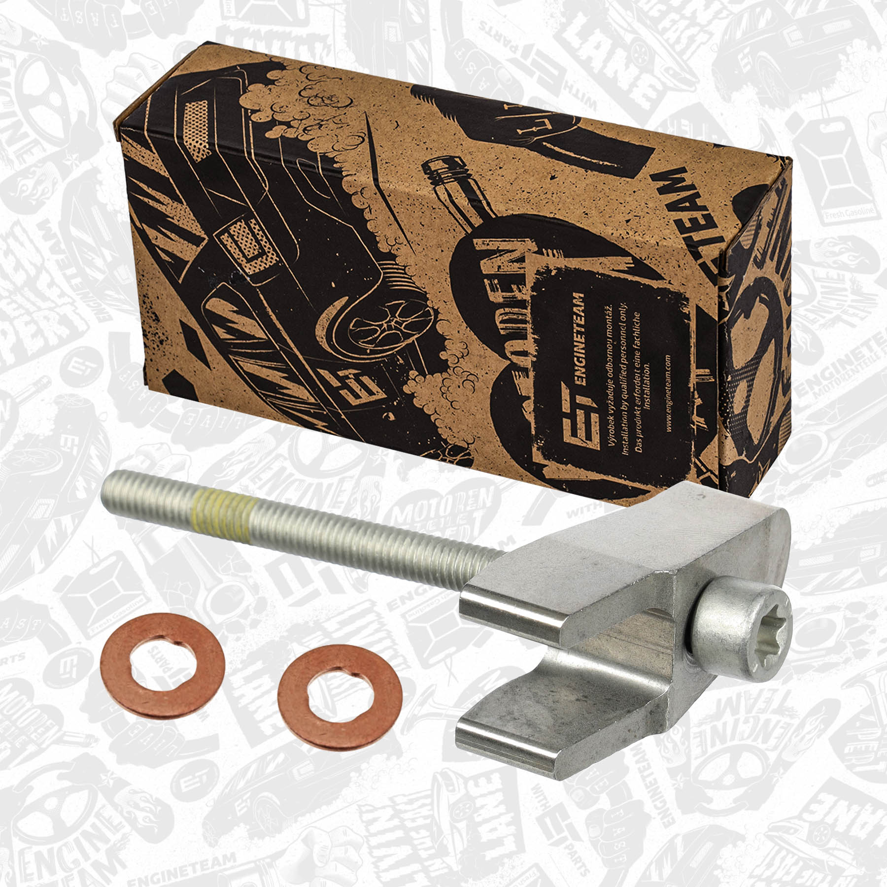 Injector clamp bolt + holder - BS0052VR1 ET ENGINETEAM - 5080302AB ...