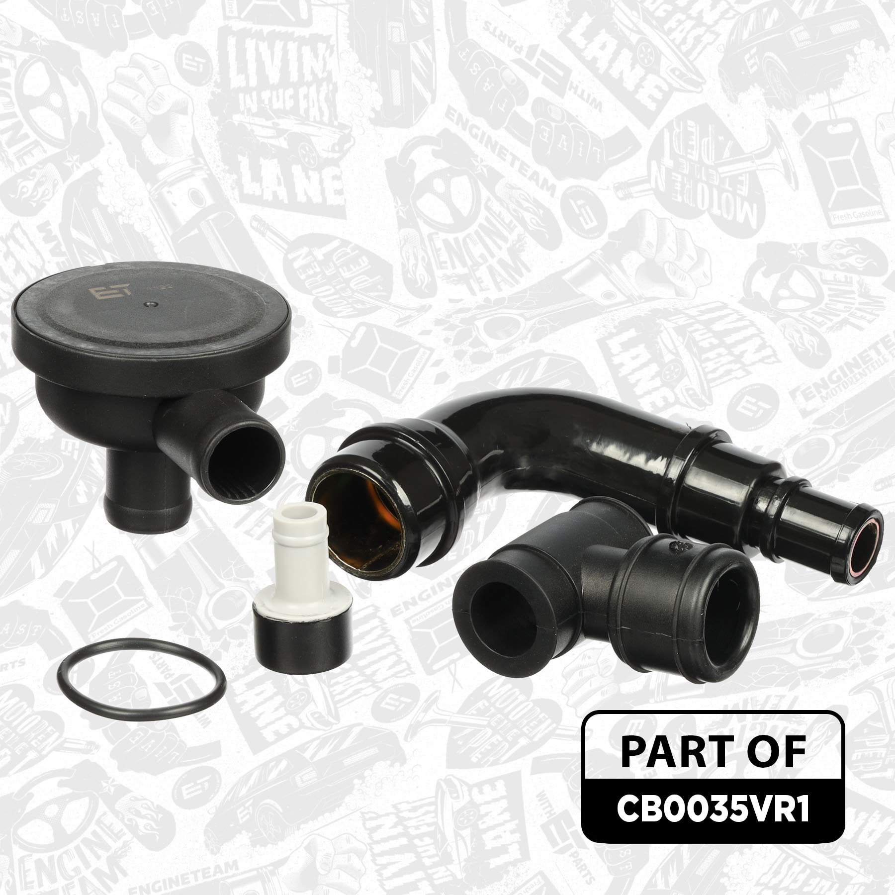 Valve, crankcase ventilation - CB0035VR1 ET ENGINETEAM - 06A129101A ...