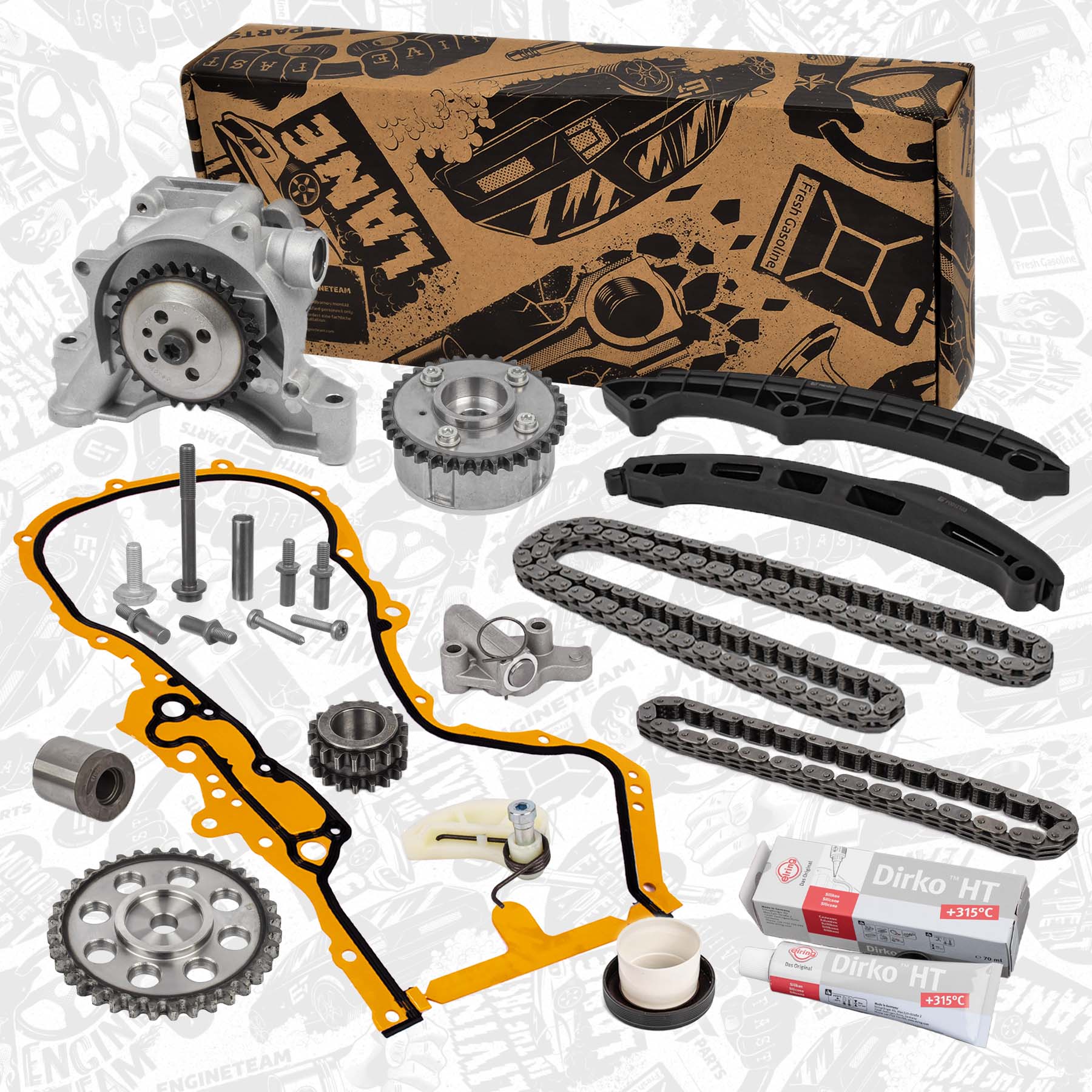 Timing Chain Kit - EB0002 ET ENGINETEAM - 03C109571F, 03C109509P ...