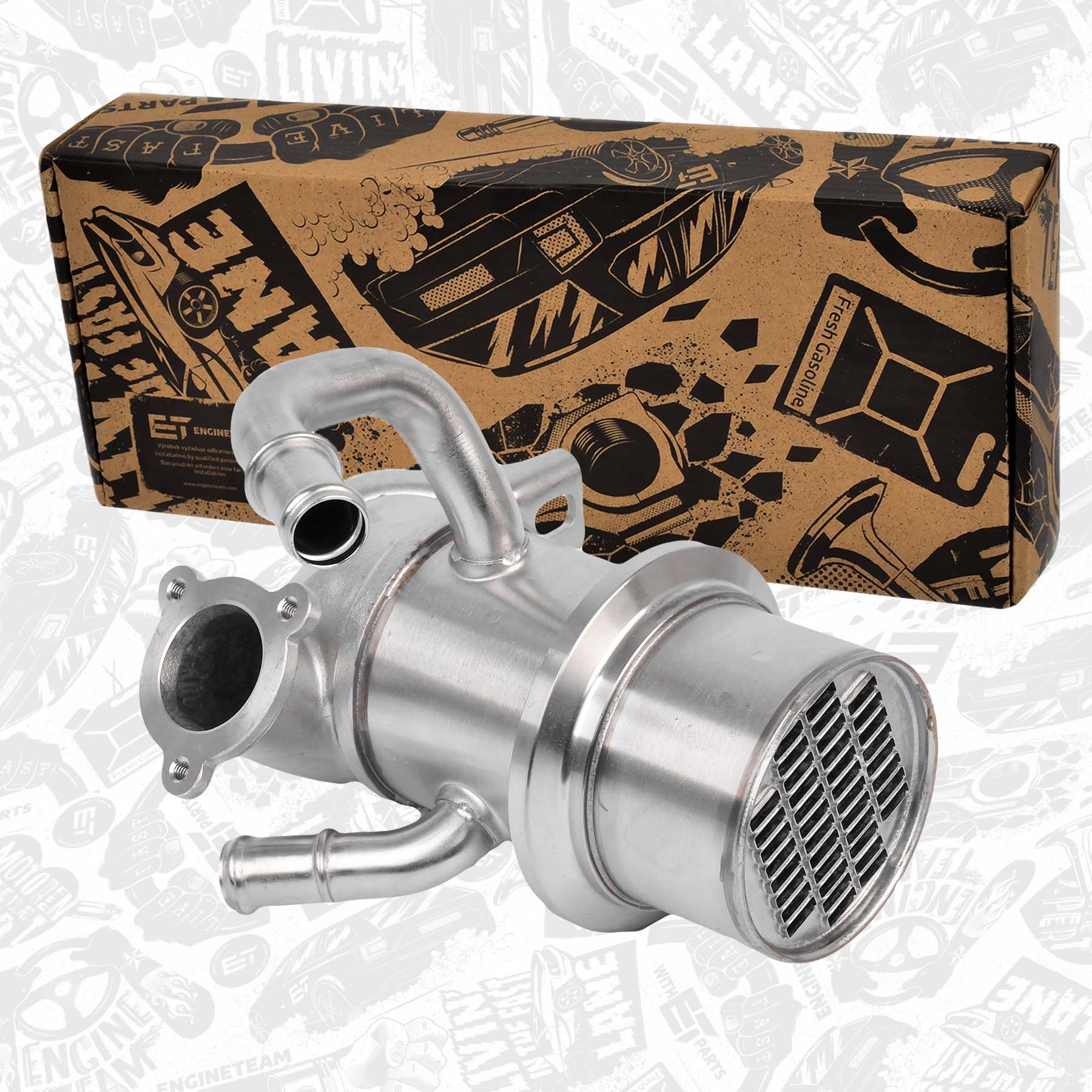 Cooler, exhaust gas recirculation - ED0085 ET ENGINETEAM - 04L131512AM ...