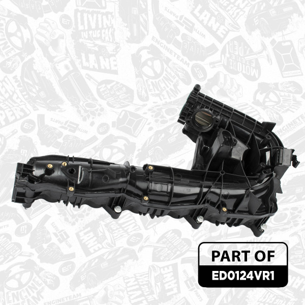 Intake Manifold, air supply + actuator - ED0124VR1 ET ENGINETEAM ...