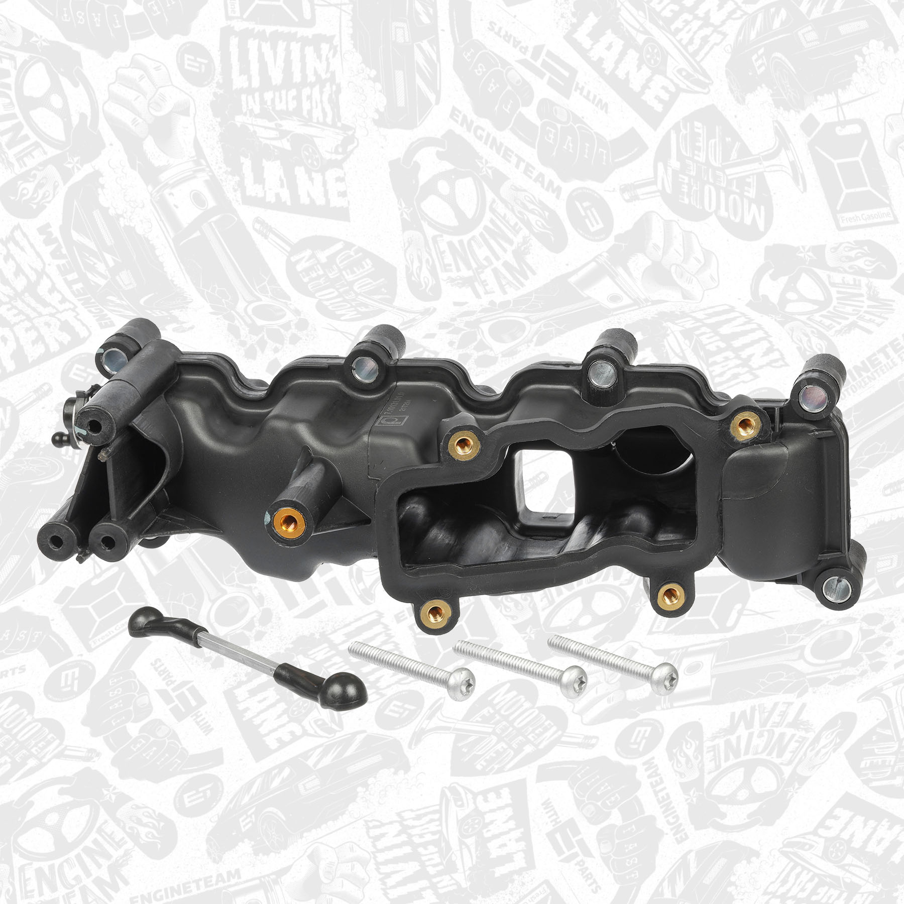 Intake Manifold, air supply + actuator - ED0140 ET ENGINETEAM ...