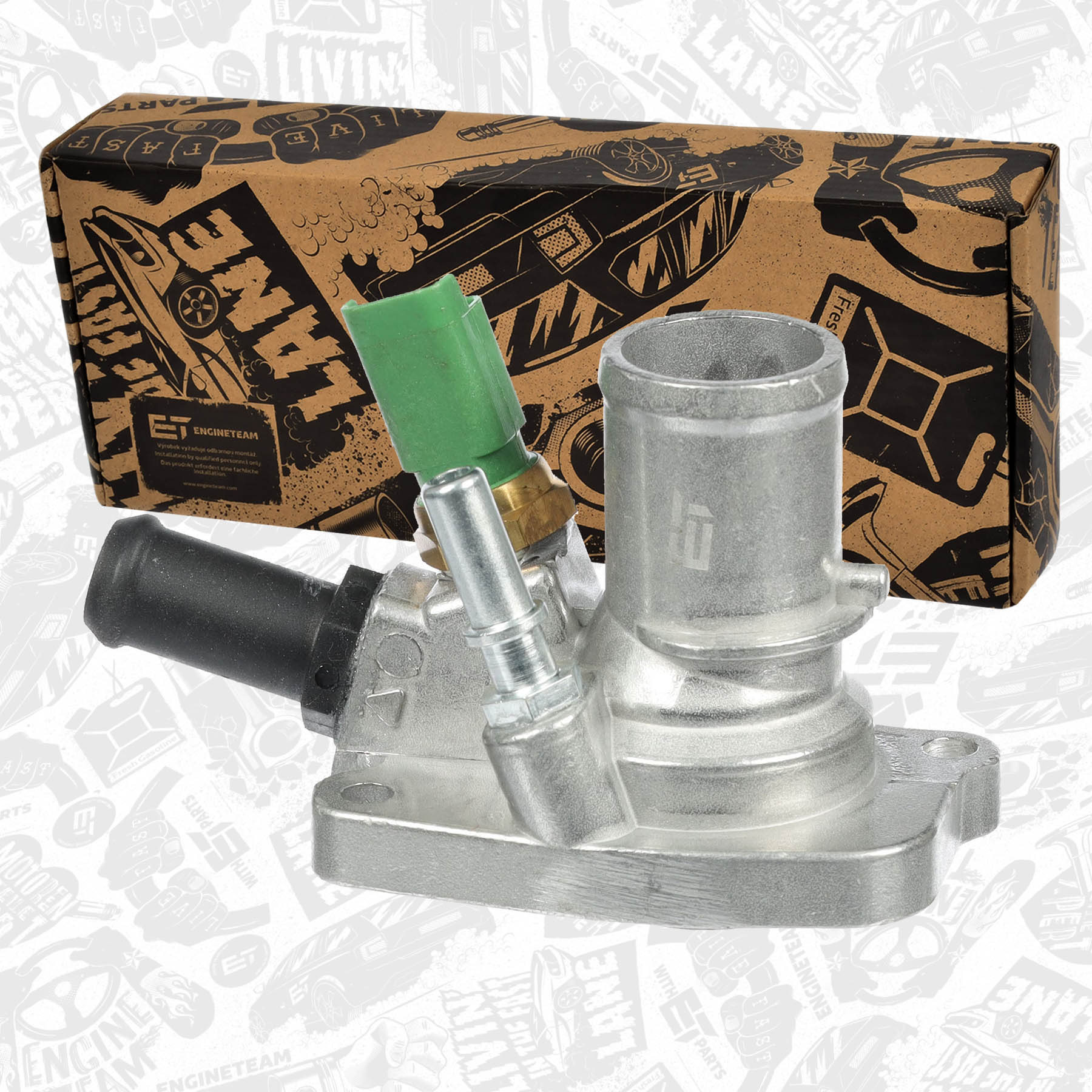 Thermostat, coolant - ED0159 ET ENGINETEAM - 1338271, 55194029 ...