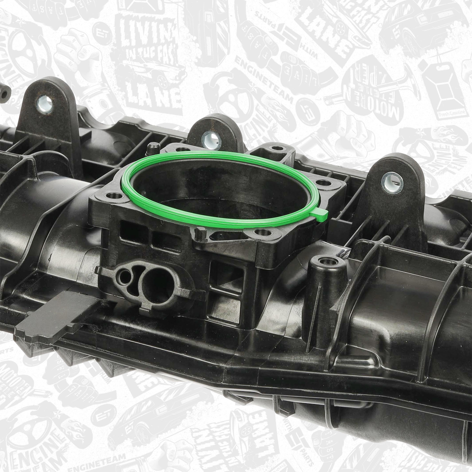 Intake Manifold, air supply - ED0204 ET ENGINETEAM - 06J998386 ...