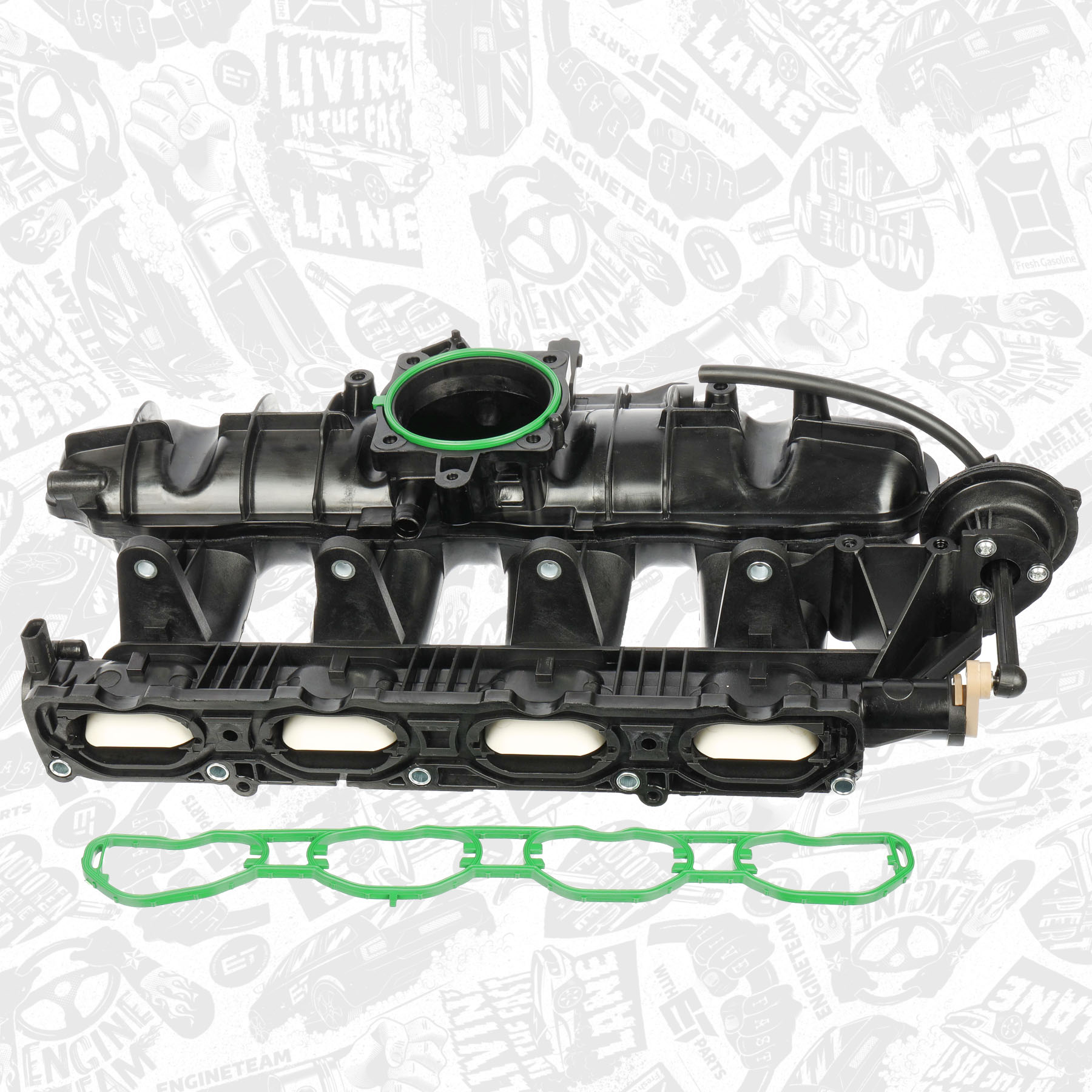 Intake Manifold, air supply - ED0204 ET ENGINETEAM - 06J998386 ...