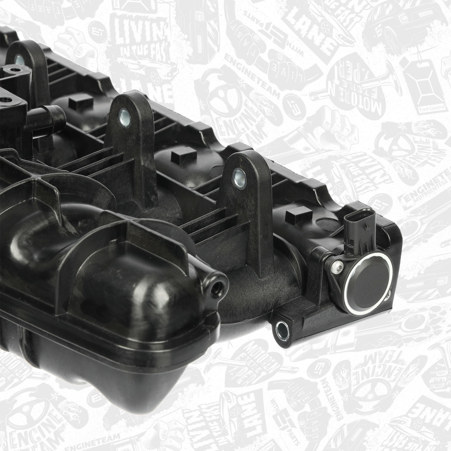 Intake Manifold, air supply - ED0204VR1 ET ENGINETEAM - 06J998386 ...