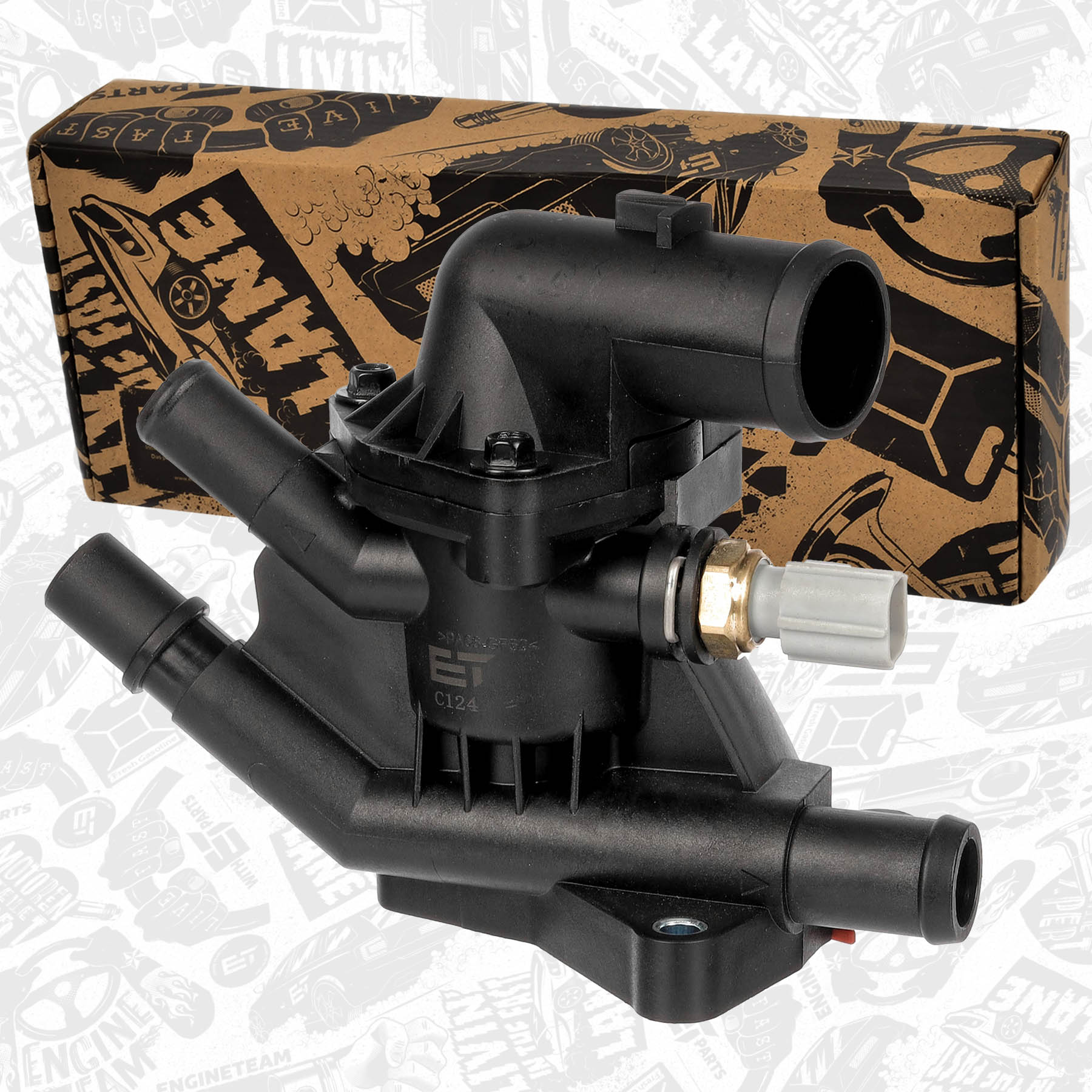 Thermostat Housing - ED0238 ET ENGINETEAM - CM5G-61J20-AA, CM5G-9K478 ...