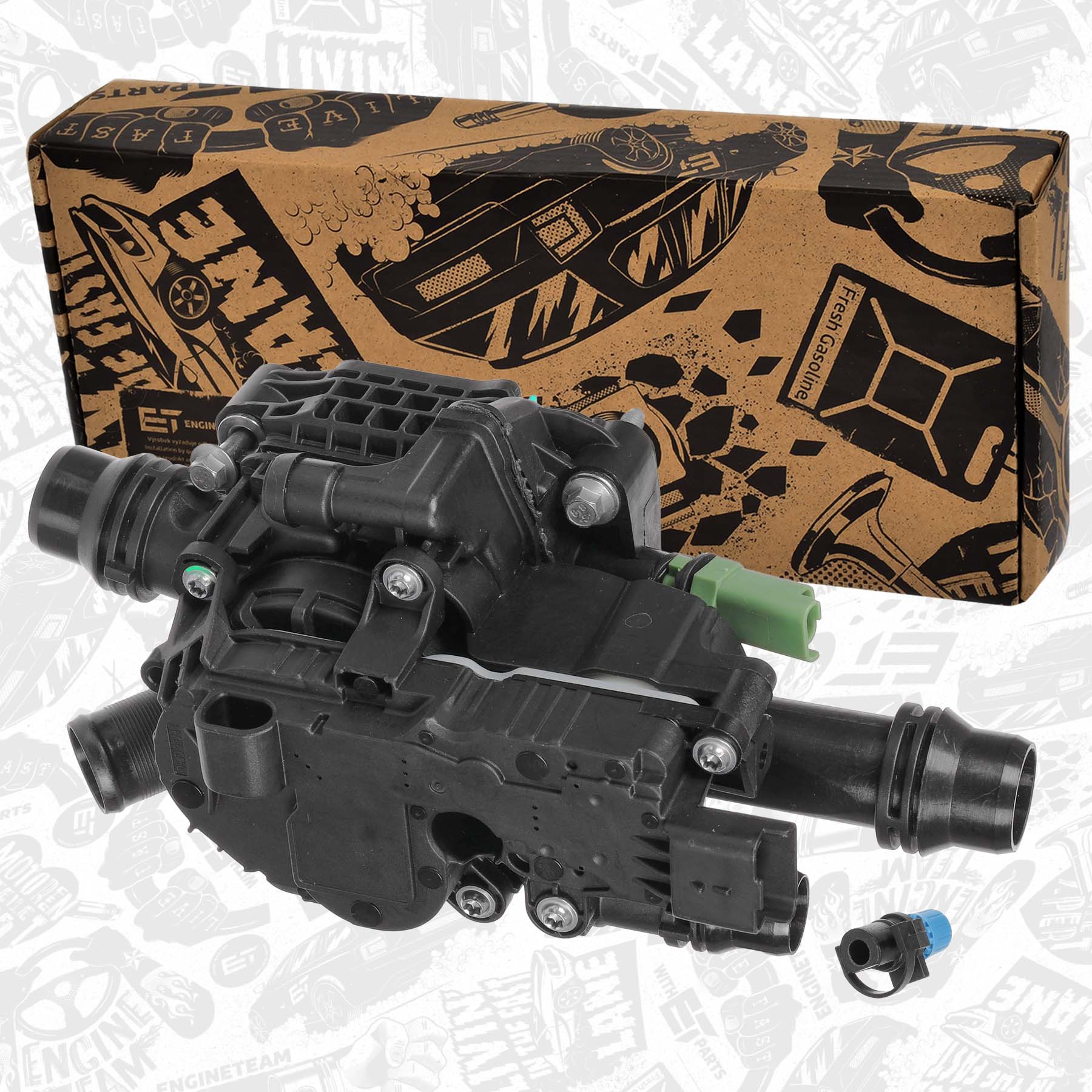 Thermostat, coolant - ED0267 ET ENGINETEAM - 3642484, 9803549480 ...
