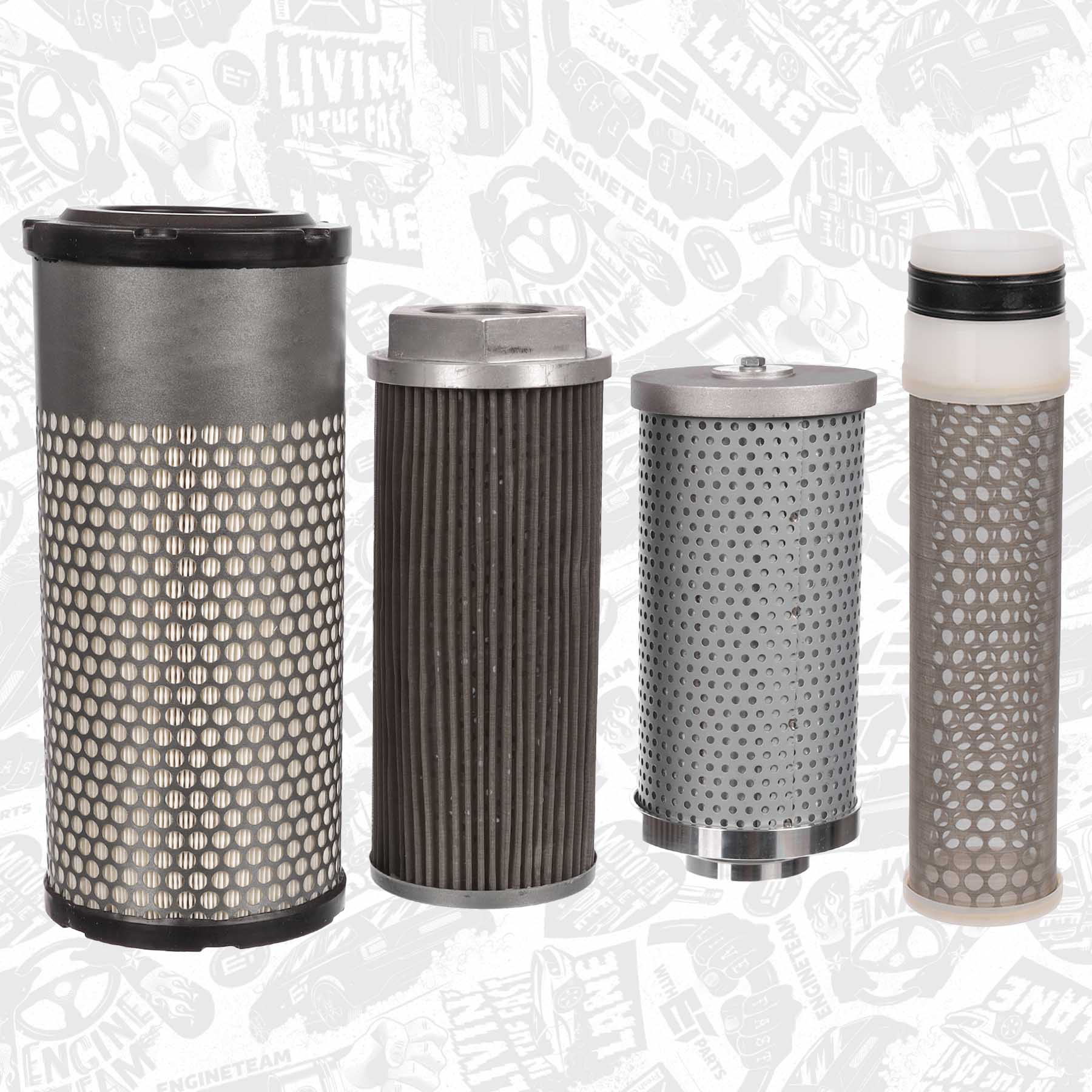 Kubota Filter Set Models KX027-4 and KX030-4 - FF0004 ET ENGINETEAM ...