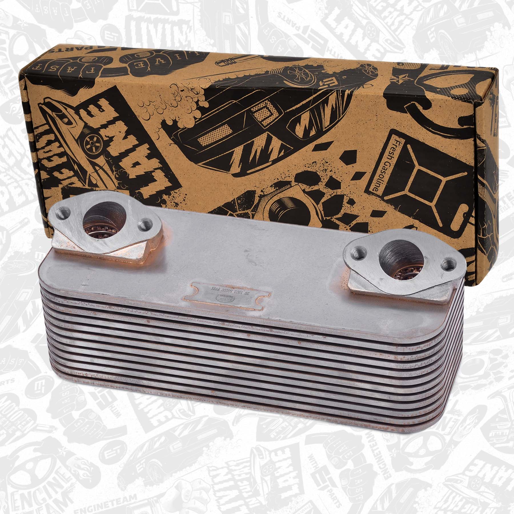 Oil Cooler, engine oil - HE0002 ET ENGINETEAM - A5411880201, 5411880201 ...