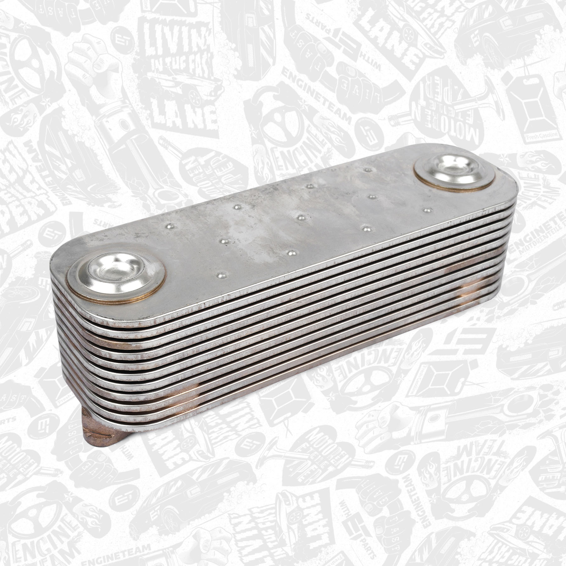 Oil Cooler, engine oil - HE0003 ET ENGINETEAM - 51.05601-0172 ...