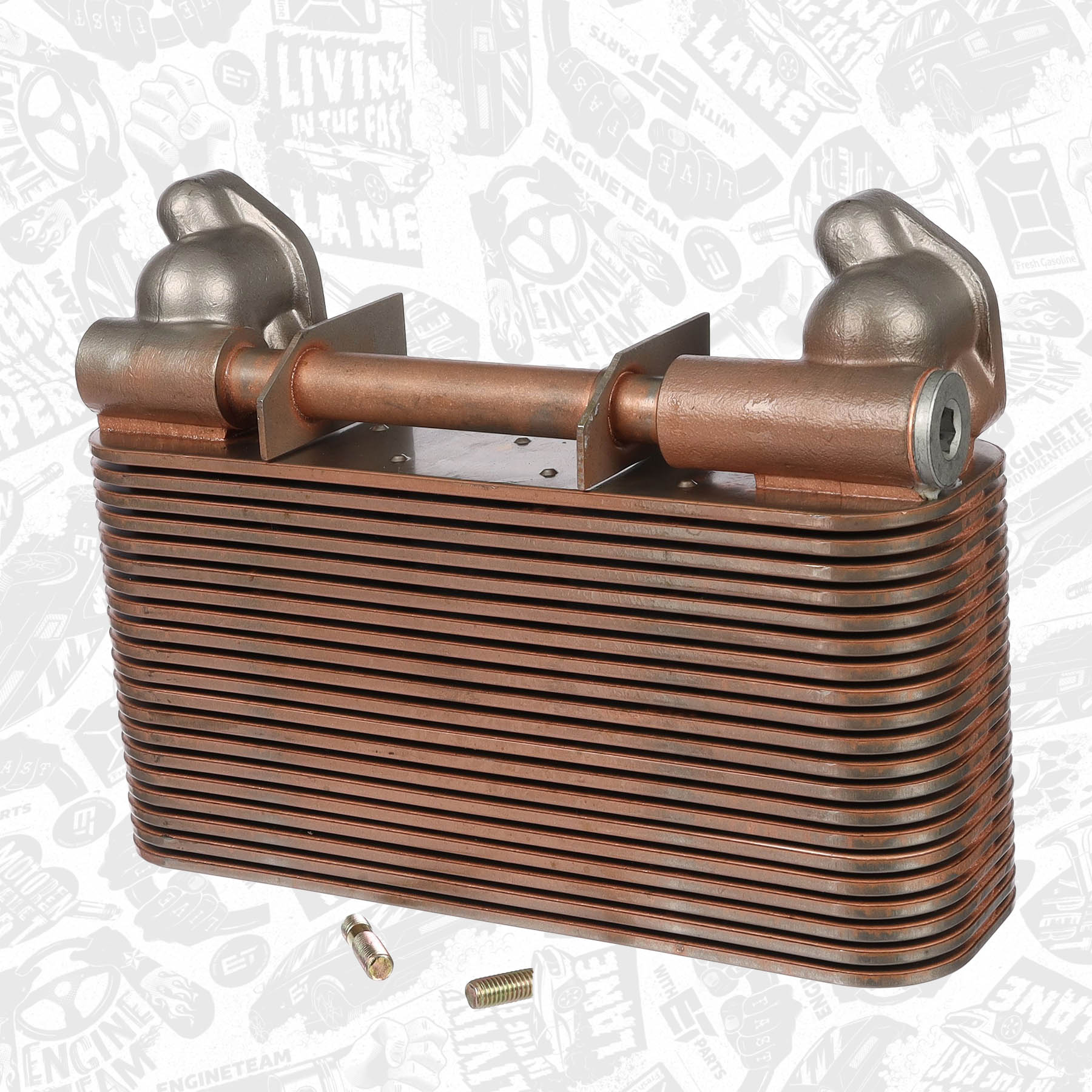 Oil Cooler, engine oil - HE0005 ET ENGINETEAM - 51056010169, 51.05601. ...