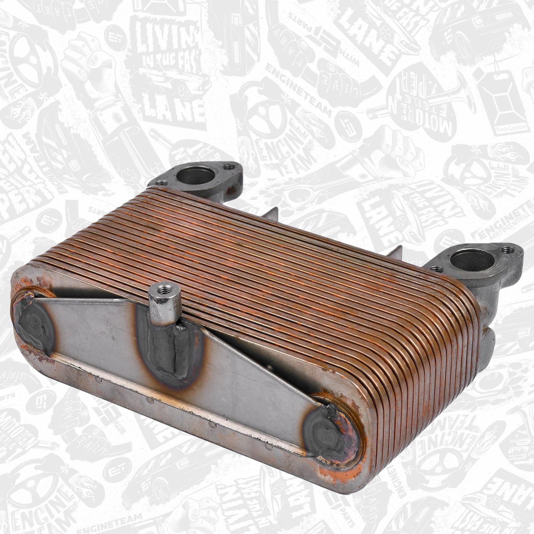 Oil Cooler, engine oil - HE0005 ET ENGINETEAM - 51056010169, 51.05601. ...