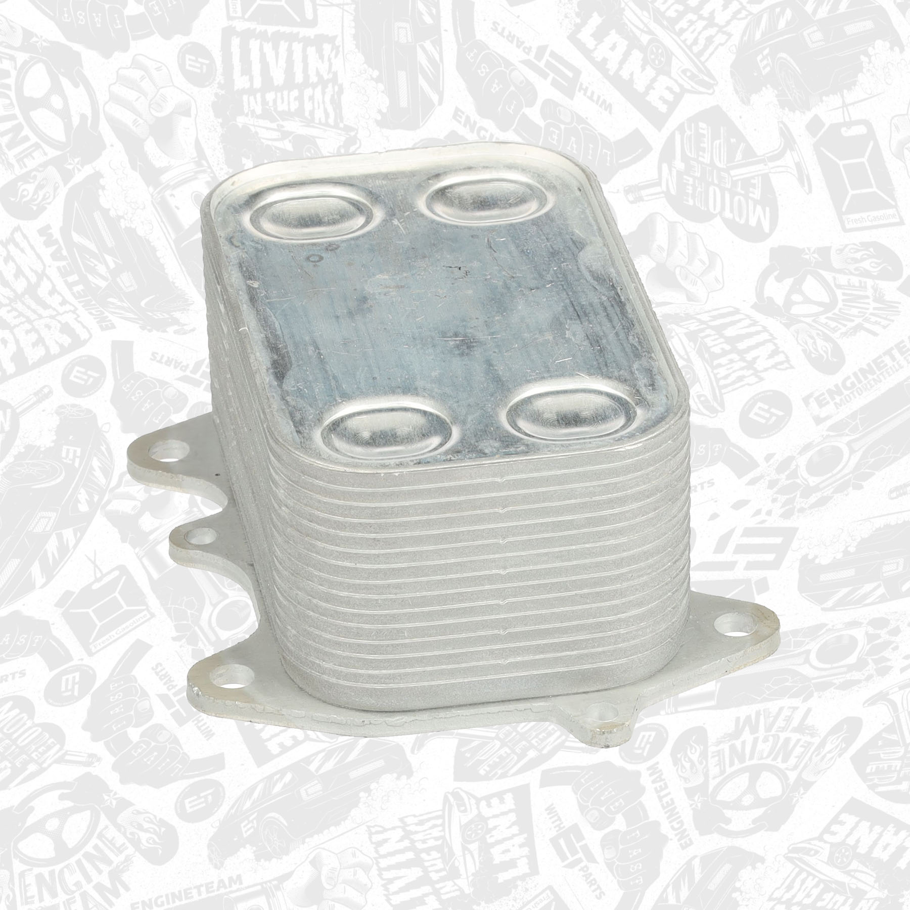 Oil Cooler, engine oil - HE0006 ET ENGINETEAM - 03L115389B, 03L115389C ...