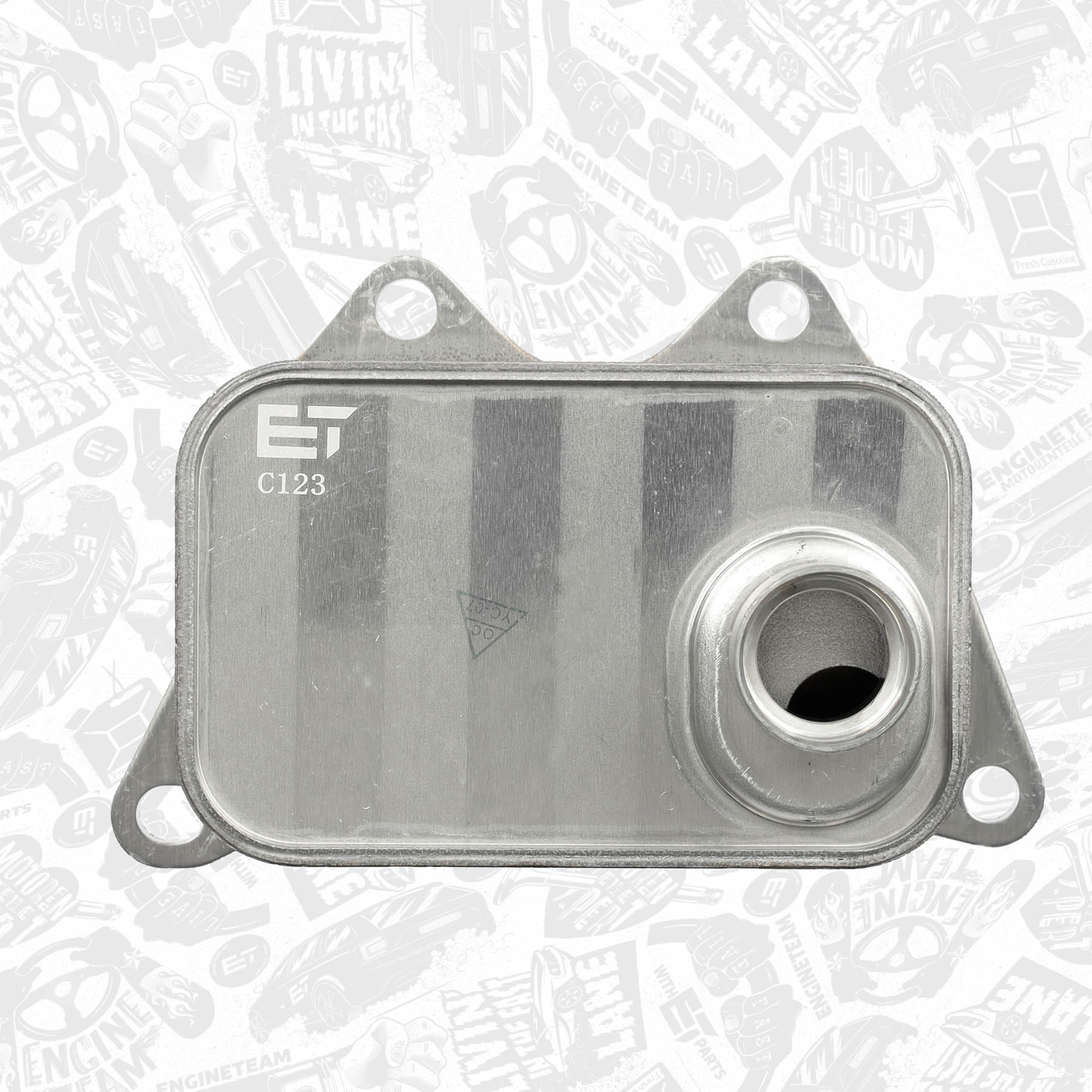 Oil Cooler, engine oil - HE0009 ET ENGINETEAM - 06J117021Q, 06J117021D ...