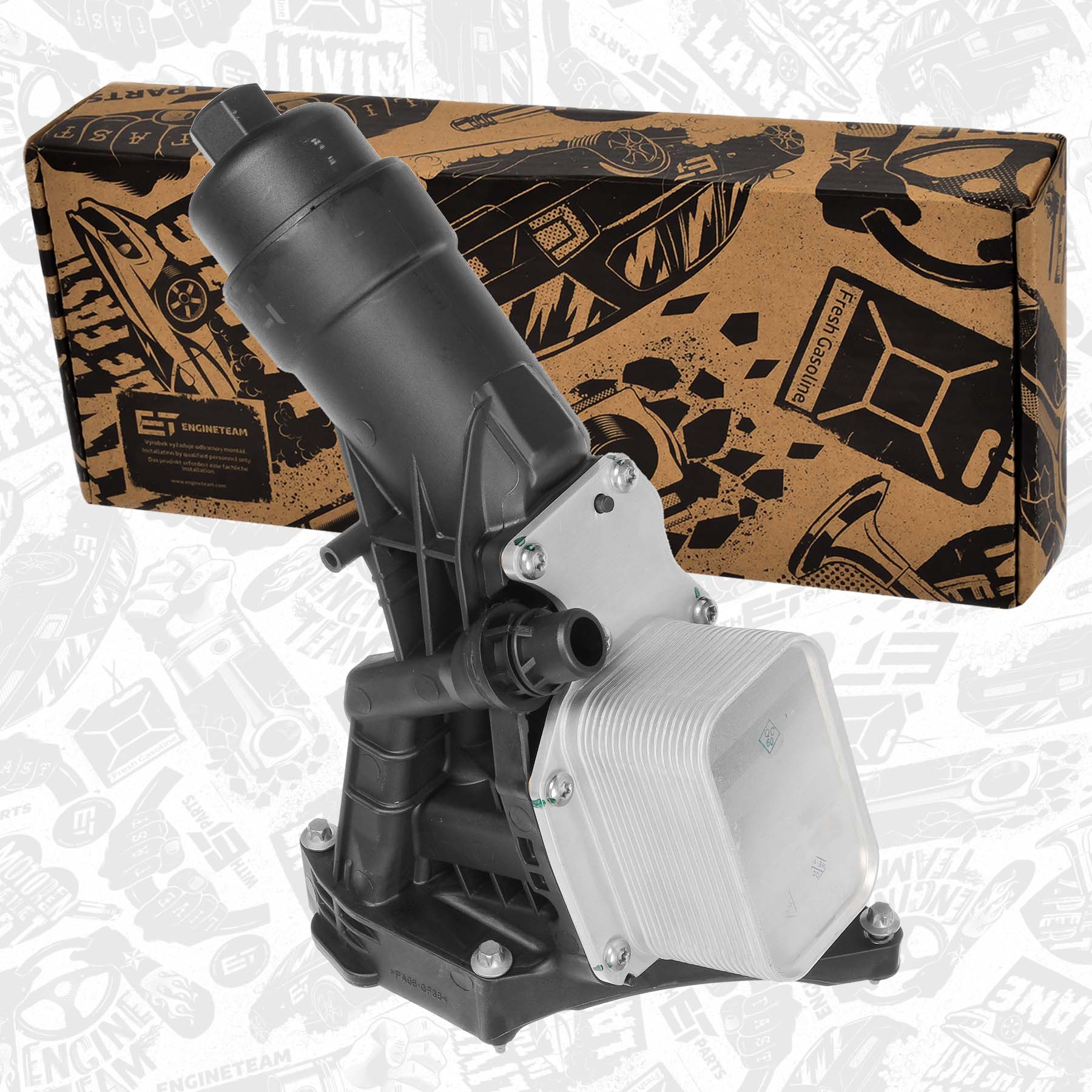 Housing, oil filter - HE0019 ET ENGINETEAM - 11428576429, 11428586673 ...