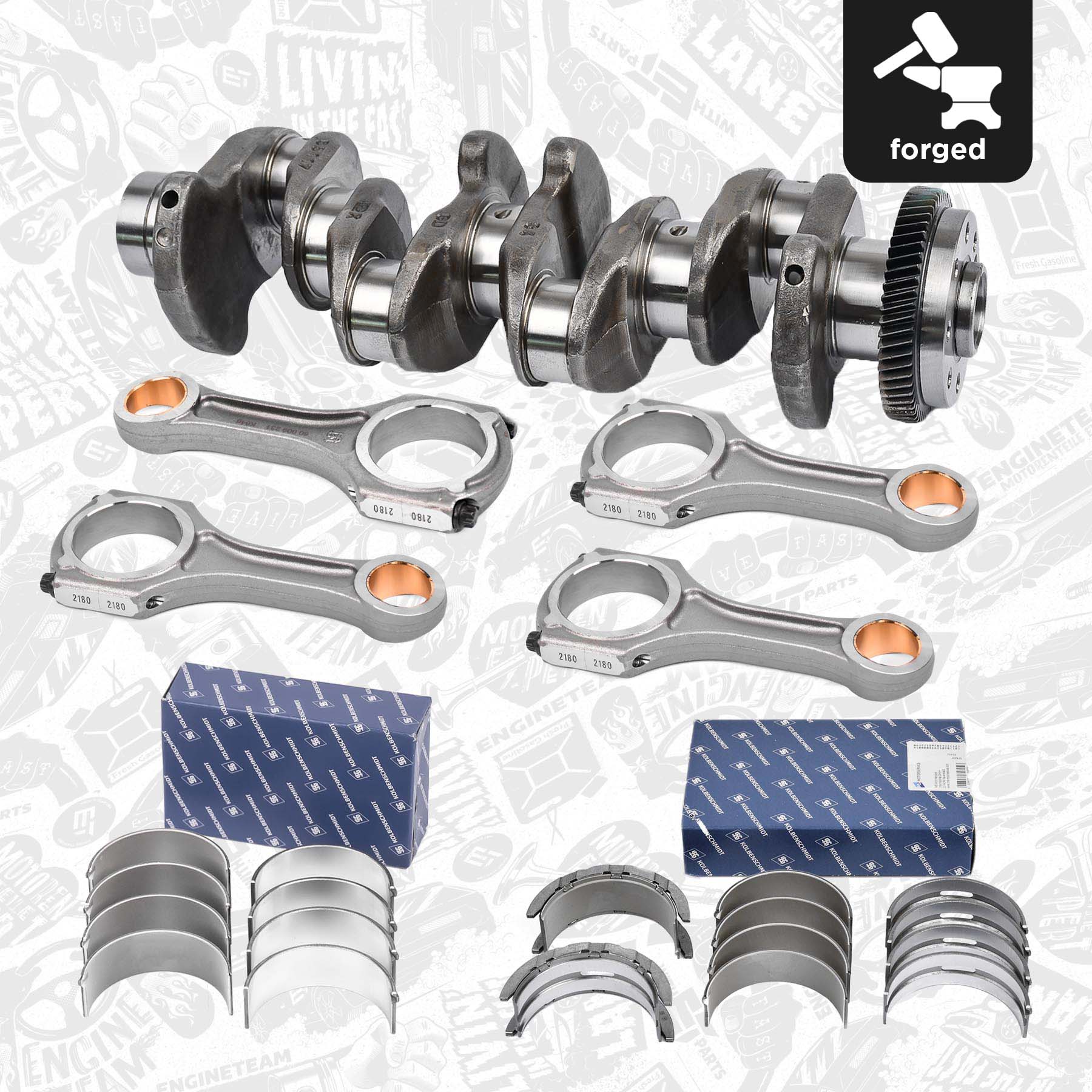 Crankshaft kit - HK0194VR1 ET ENGINETEAM - A6510302501, 6510302501 ...