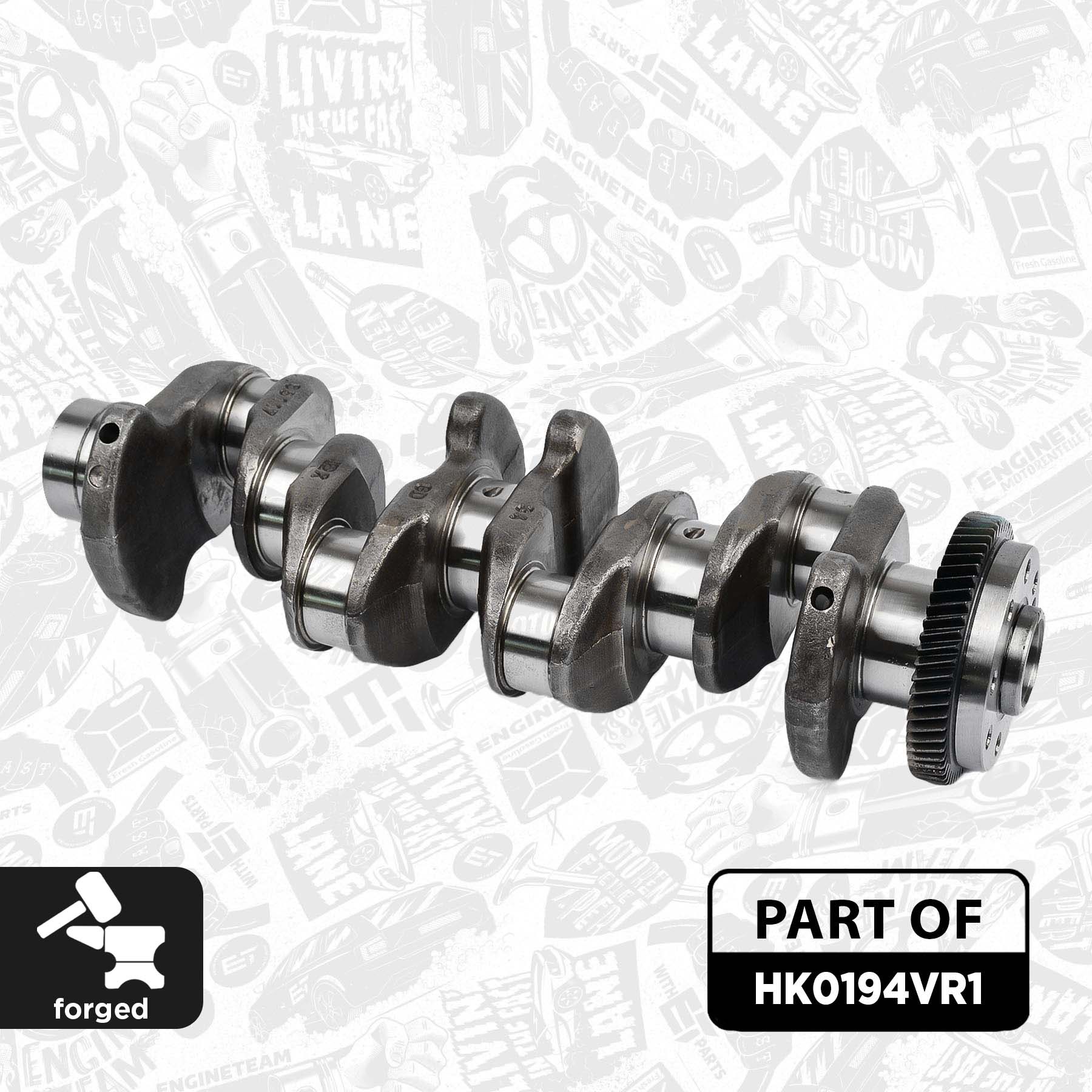 Crankshaft kit - HK0194VR1 ET ENGINETEAM - A6510302501, 6510302501 ...