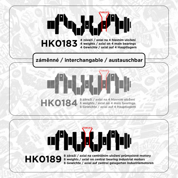 Crankshaft kit - HK0194VR2 ET ENGINETEAM - A6510302501, 6510302501 ...