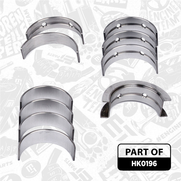 Repair kit, crankshaft - HK0196 ET ENGINETEAM - BK2Q-6300-AA, YC1Q-6303 ...