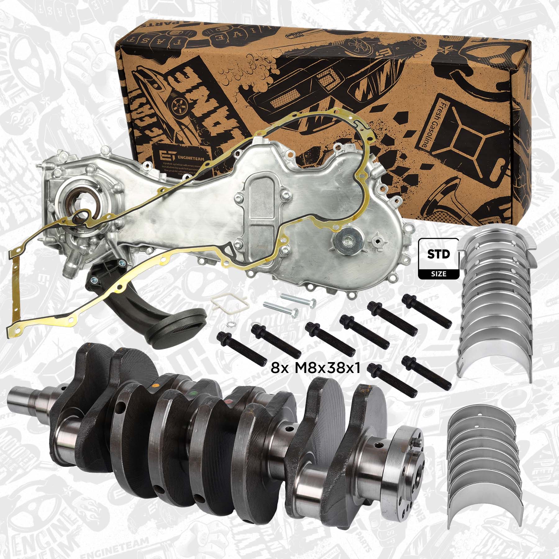Crankshaft kit - HK0205VR4 ET ENGINETEAM - 0501N7, 12220M86J00, 1539542 ...
