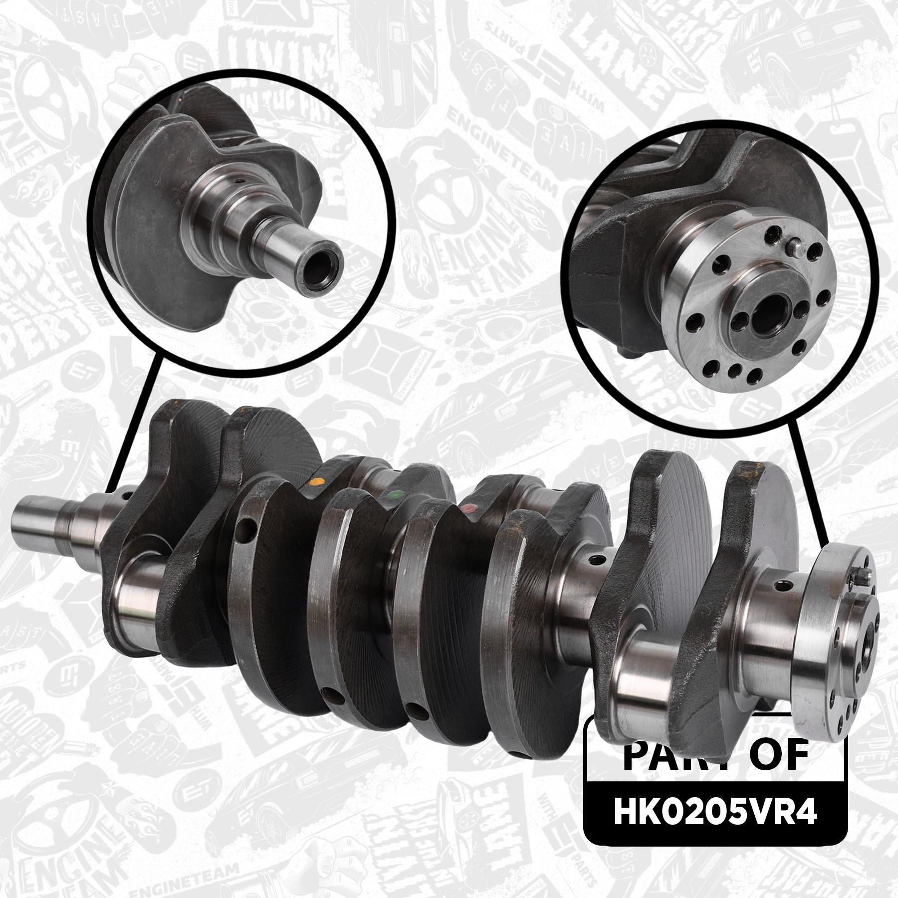 Crankshaft kit - HK0205VR4 ET ENGINETEAM - 0501N7, 12220M86J00, 1539542 ...