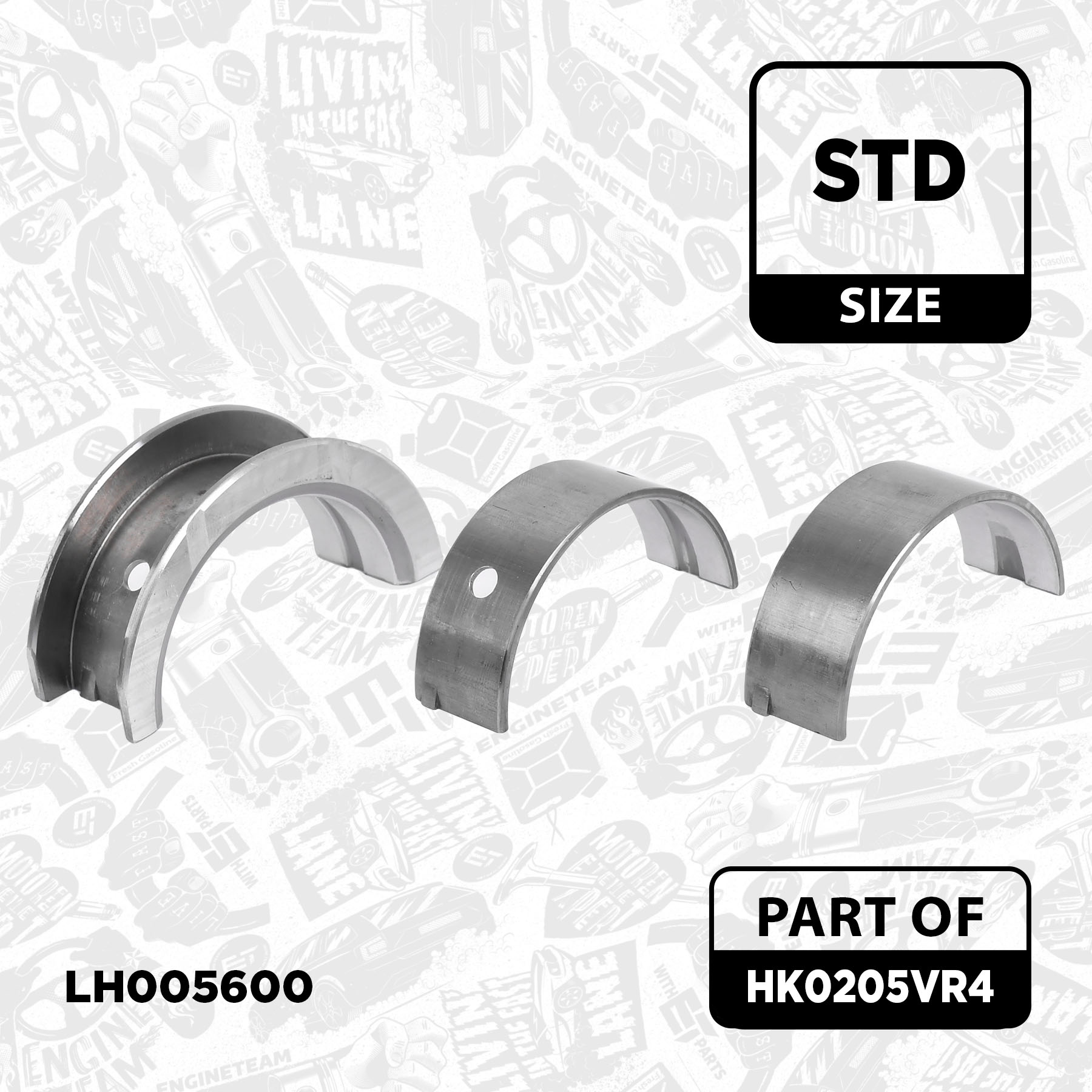 Crankshaft kit - HK0205VR4 ET ENGINETEAM - 0501N7, 12220M86J00, 1539542 ...