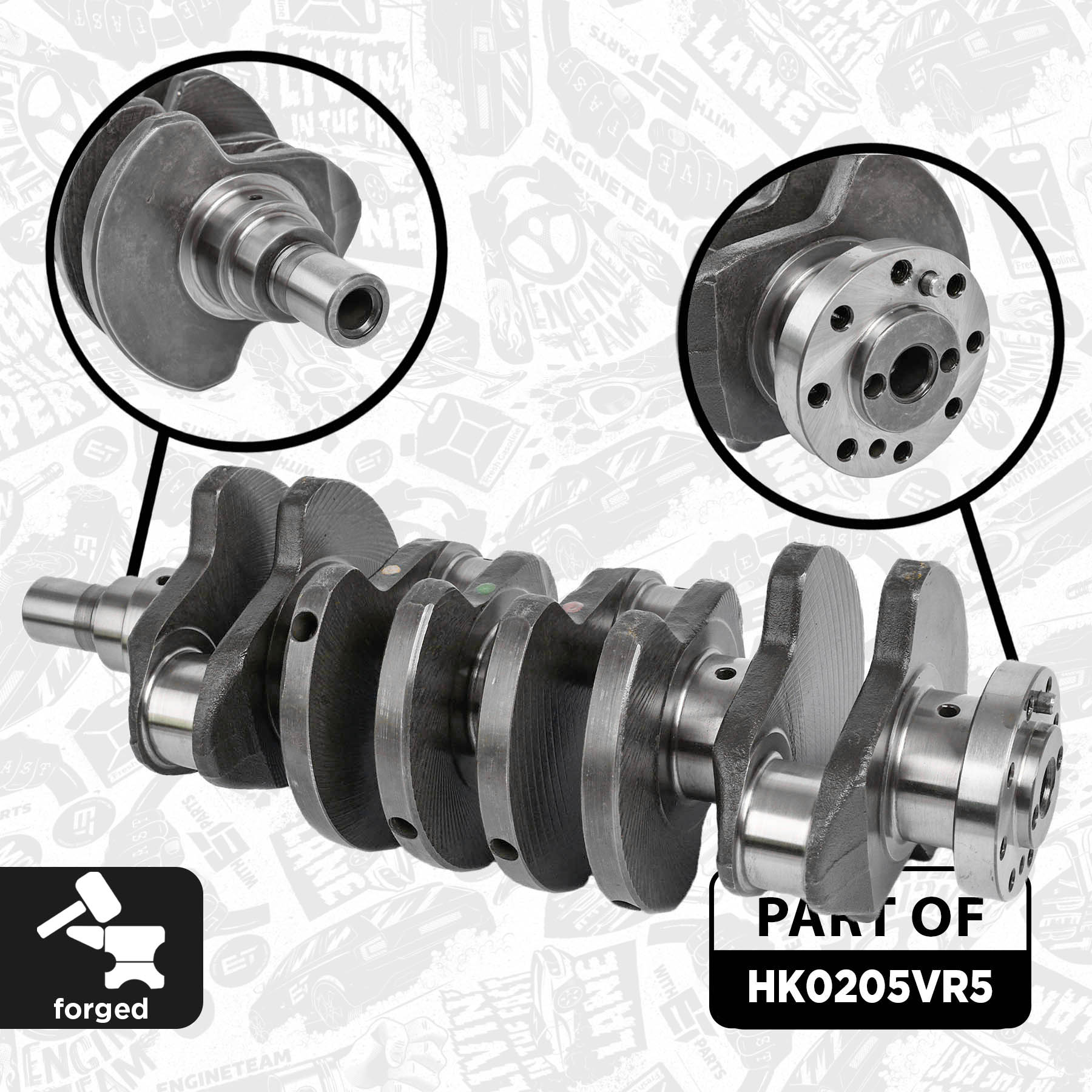 Crankshaft kit - HK0205VR5 ET ENGINETEAM - 12220M86J00, 1539542 ...
