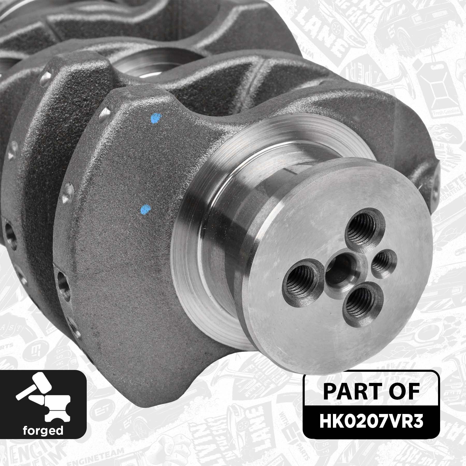 Crankshaft kit - HK0207VR3 ET ENGINETEAM - 0603E3, BK2Q-6300-AA, 0603E4 ...