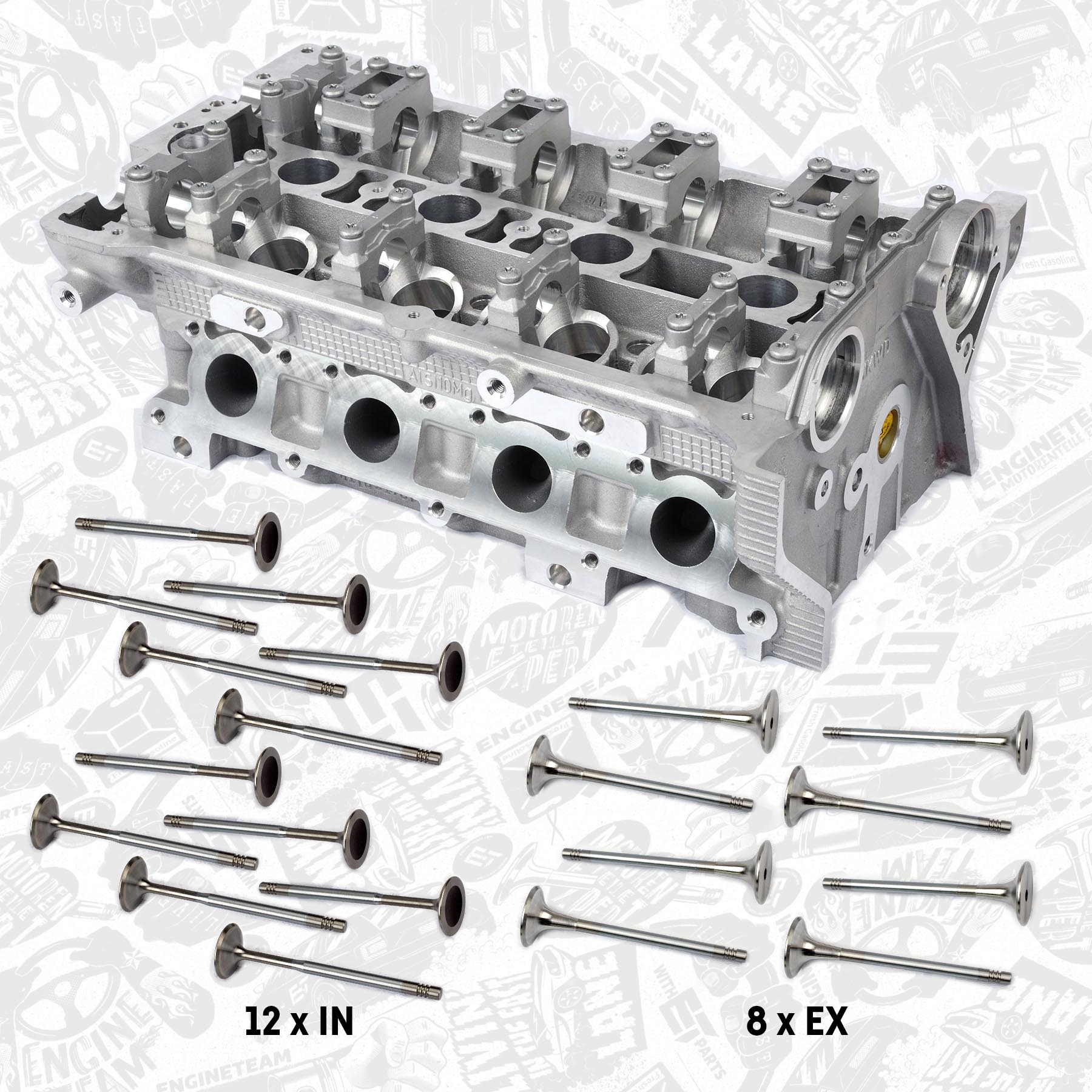 Cylinder Head + valves - HL0049VR1 ET ENGINETEAM - 06A103351J ...