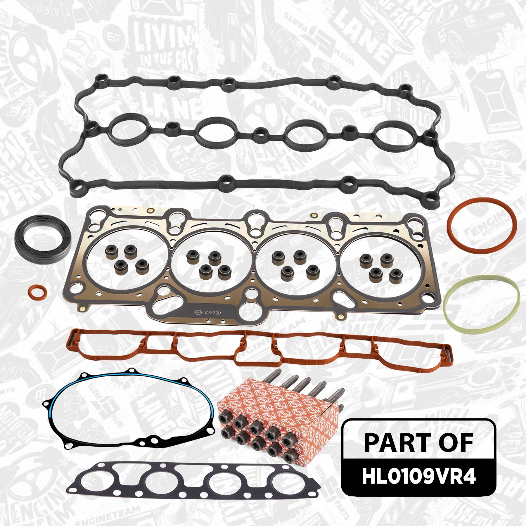 Cylinder Head set - HL0109VR4 ET ENGINETEAM - 06D103351D, 06F103351 ...