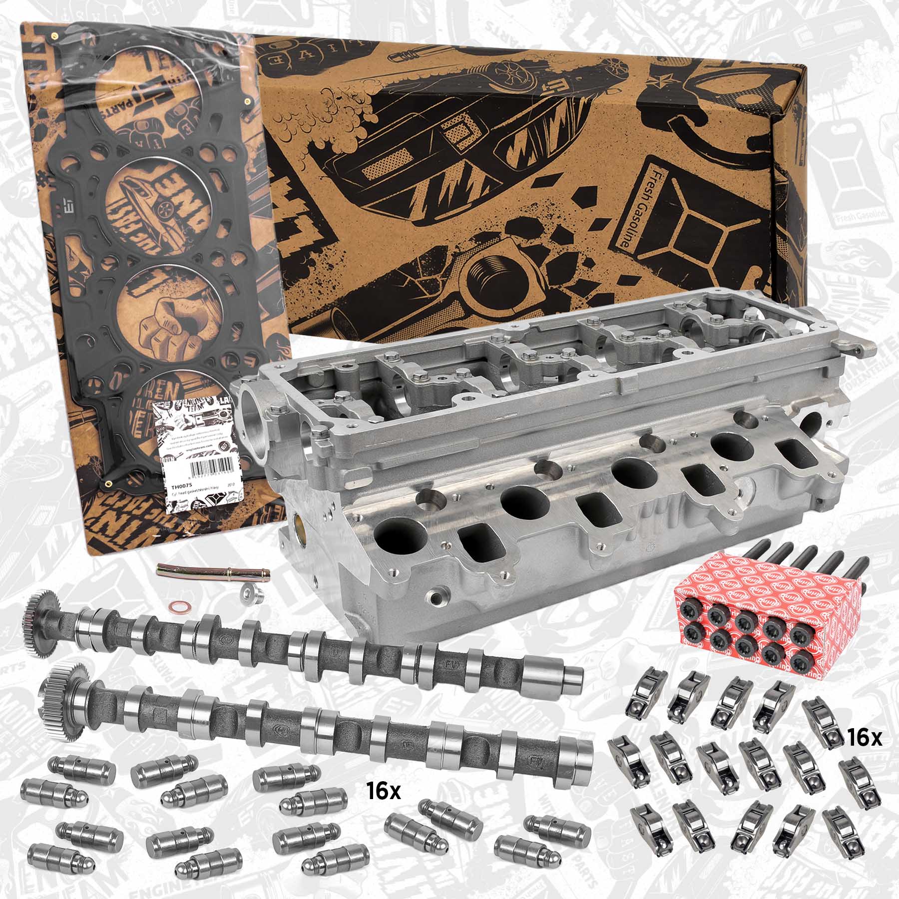 Cylinder Head set - HL0110VR2 ET ENGINETEAM - 03L109022D, 059109417F ...