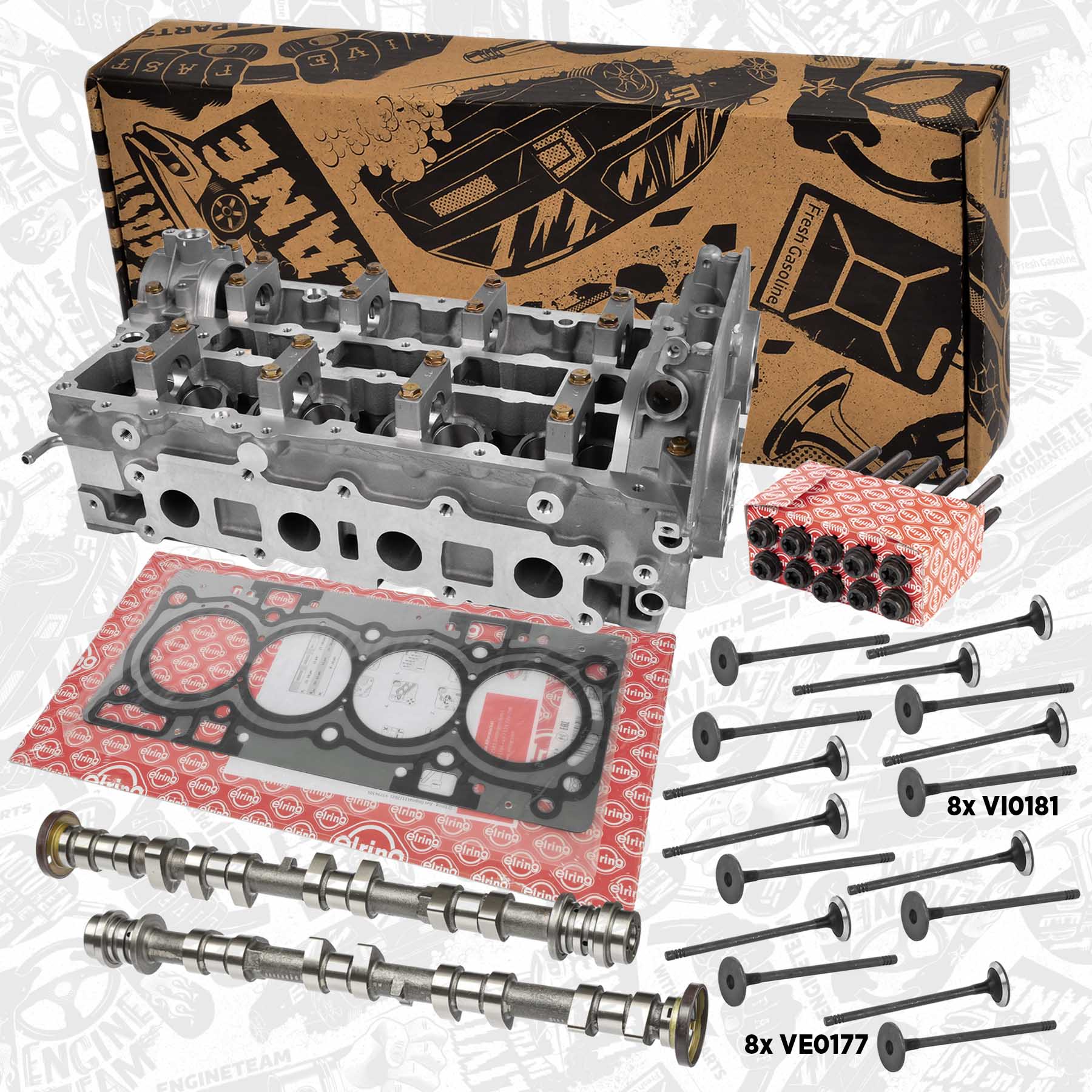 Cylinder Head set - HL0132VR2 ET ENGINETEAM - 1700101, 31460680 ...