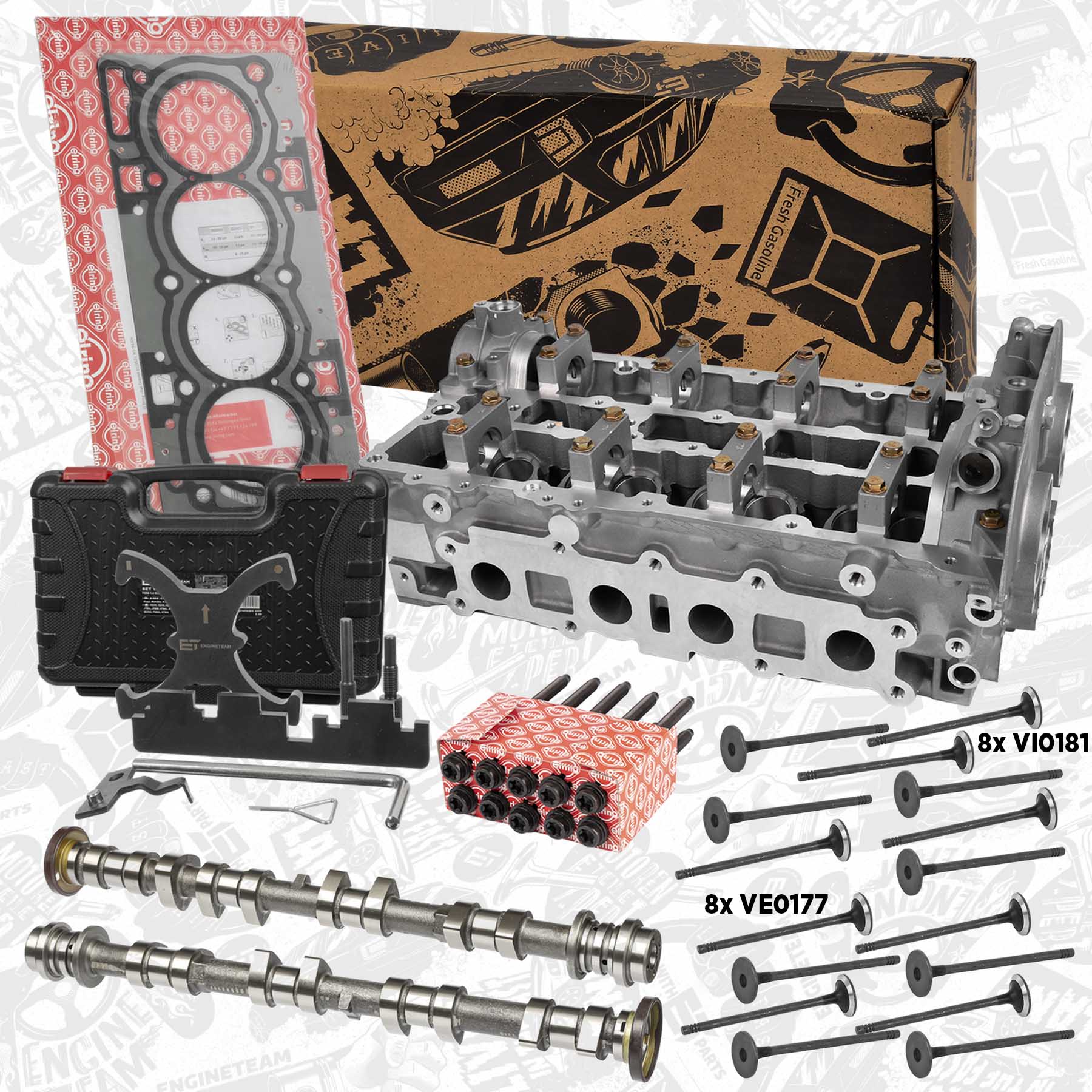 Cylinder Head set - HL0132VR3 ET ENGINETEAM - 1700101, 31460680 ...
