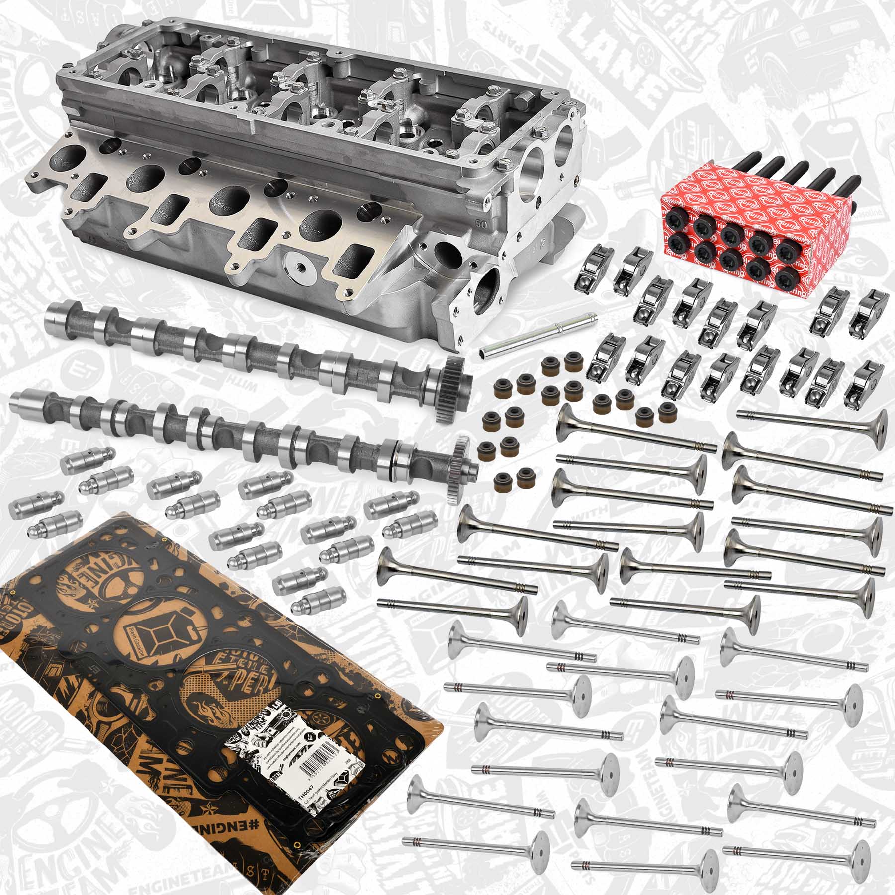 Cylinder Head set - HL0140VR2 ET ENGINETEAM - 03L109022D, 059109417F ...
