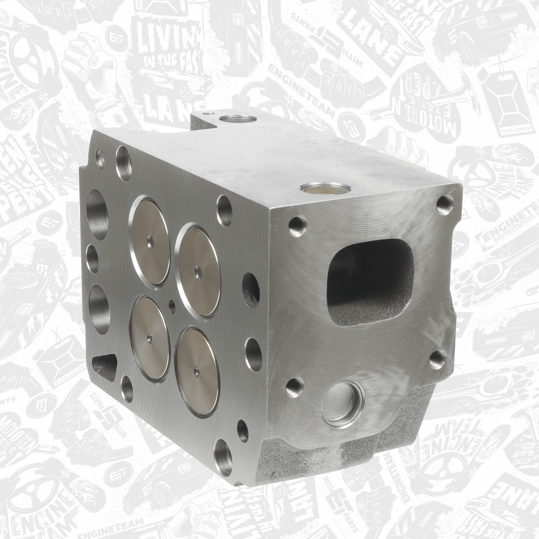 Cylinder Head + valves - HL9099 ET ENGINETEAM - 51.03101.6824, 51.03100 ...
