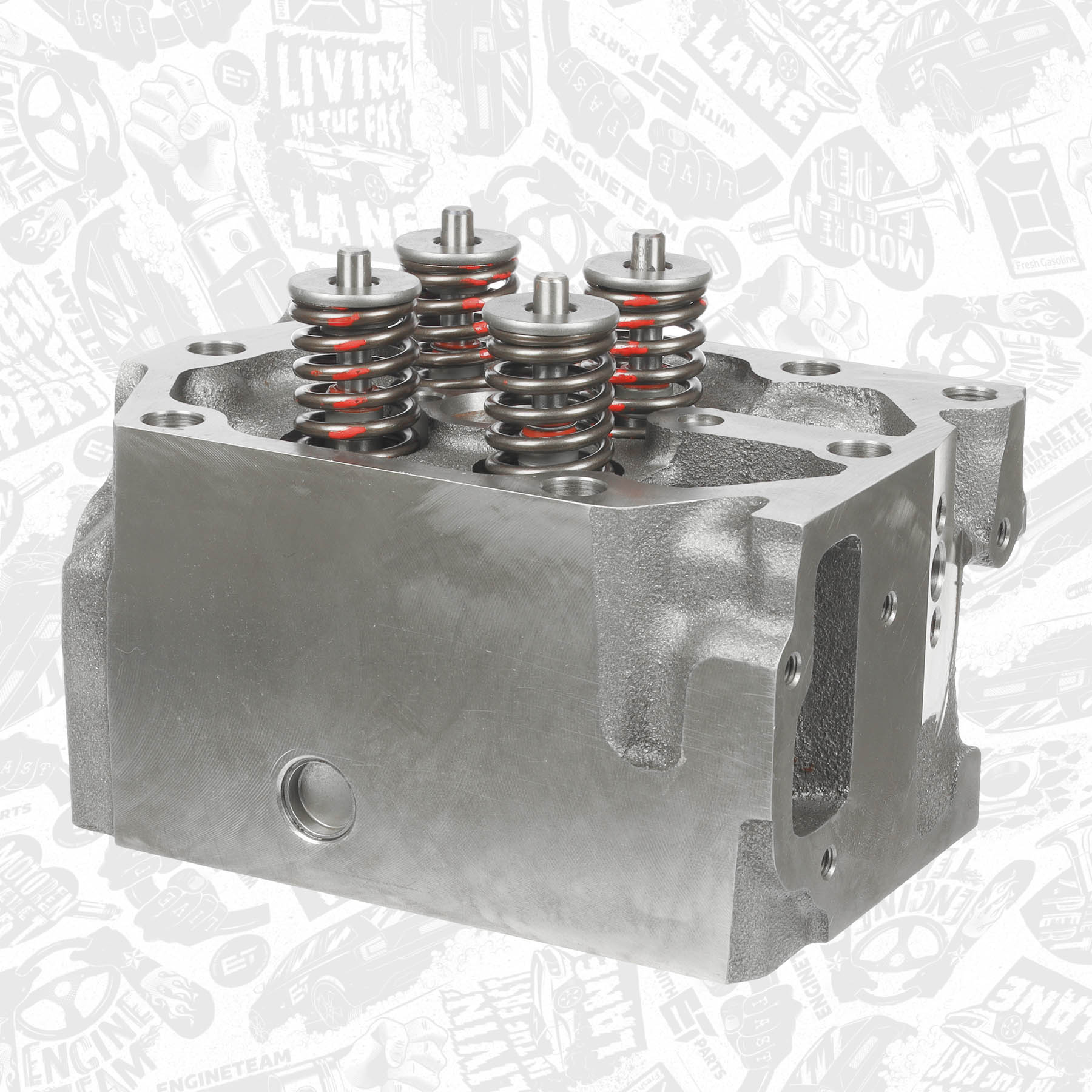 Cylinder Head + valves - HL9099 ET ENGINETEAM - 51.03101.6824, 51.03100 ...