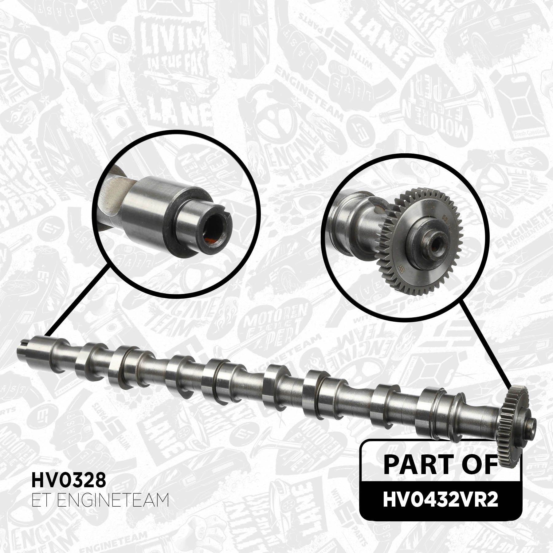 Camshaft Kit - HV0432VR1 ET ENGINETEAM - 03L109021E, 059109417F ...