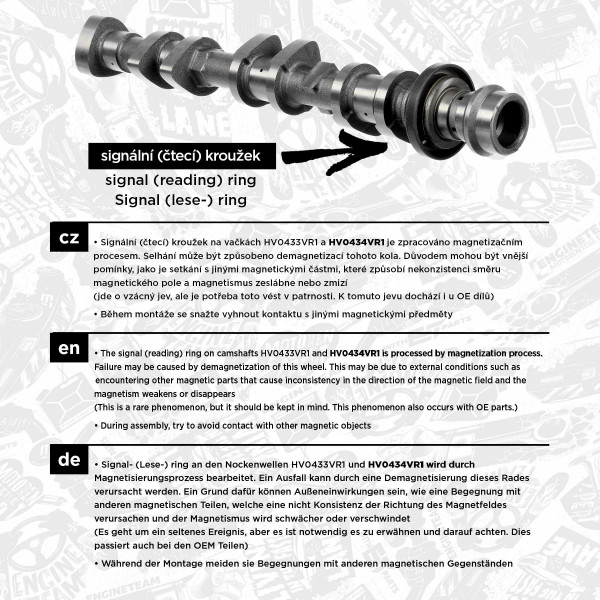 Camshaft - HV0434VR1 ET ENGINETEAM - 1784210, CM5G-6A267-AA ...