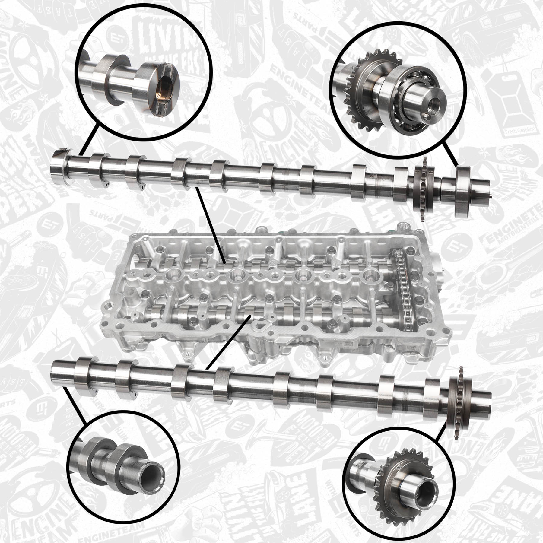 Camshaft Kit - HV0465 ET ENGINETEAM - 9830146880, JX6Q6E262BA, 2646856 ...
