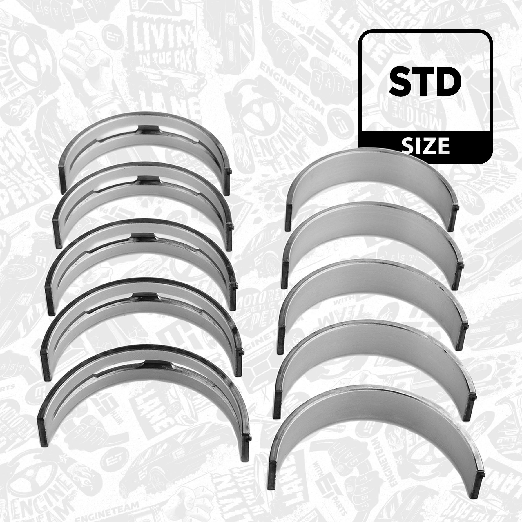 Crankshaft Bearing Shell Set - LH005100 ET ENGINETEAM - 06H105561F ...