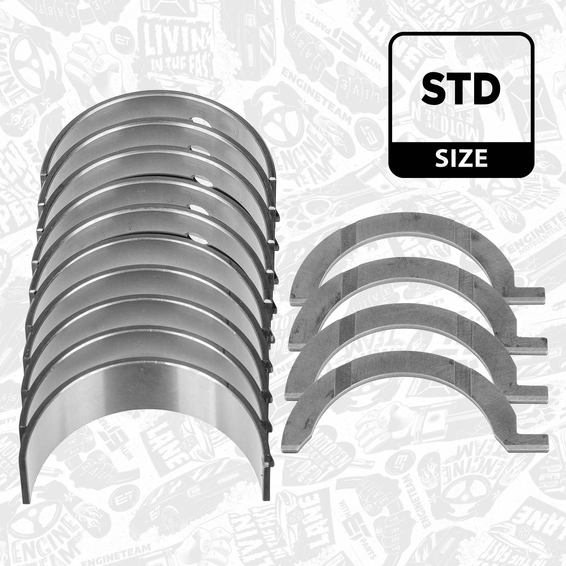 Crankshaft Bearing Shell Set - LH007500 ET ENGINETEAM - JDE36888 ...