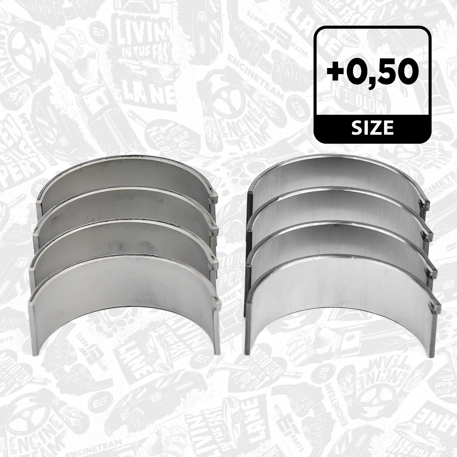 Connecting Rod Bearing Shell Set - LP003550 ET ENGINETEAM | ET ENGINETEAM