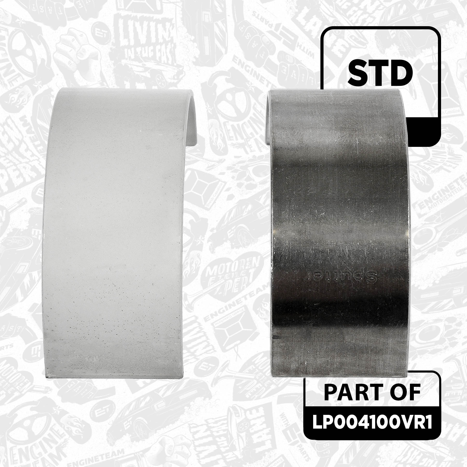 Connecting Rod Bearing Set - LP004100VR1 ET ENGINETEAM - 045105701 ...