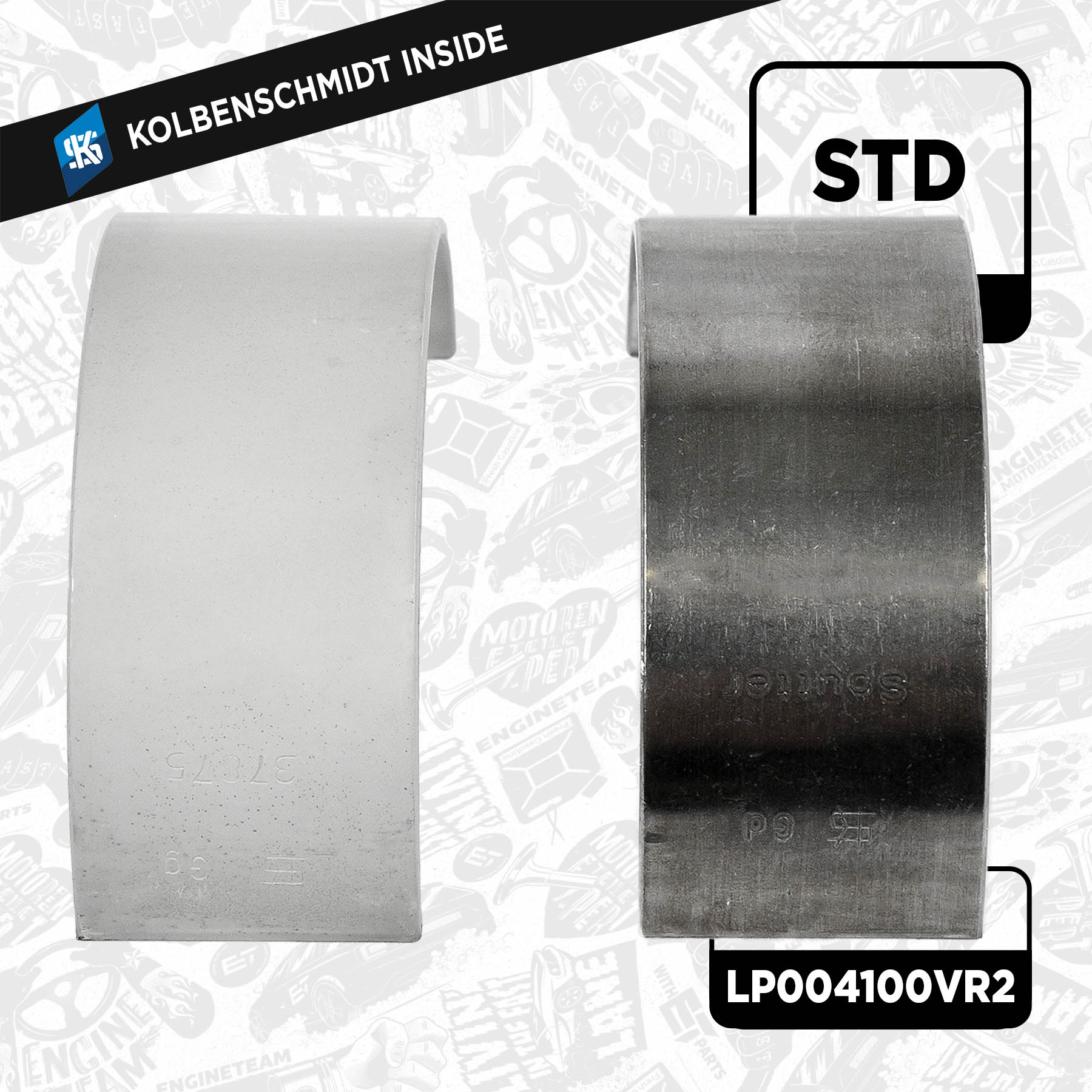 Connecting Rod Bearing Set - LP004100VR2 ET ENGINETEAM - 045105701 ...