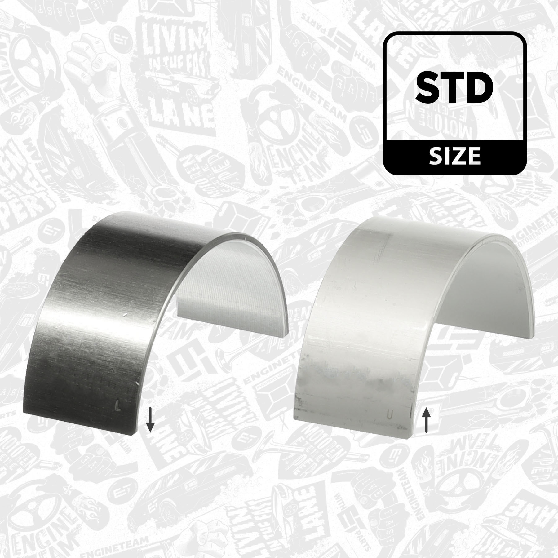 Connecting Rod Bearing Set - LP006700 ET ENGINETEAM - 0606.W9 ...
