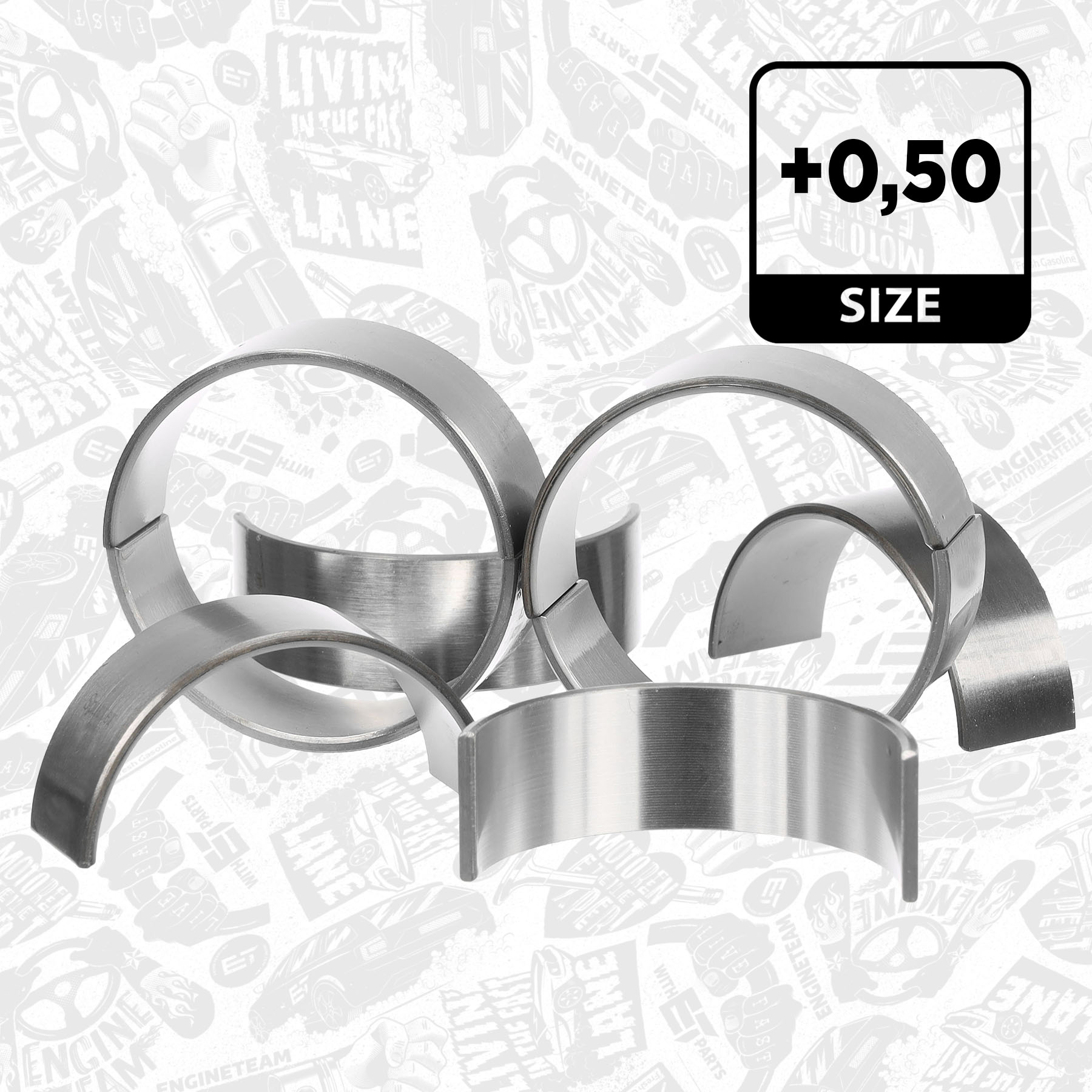 Connecting Rod Bearing Shell Set - LP007650 ET ENGINETEAM | ET ENGINETEAM