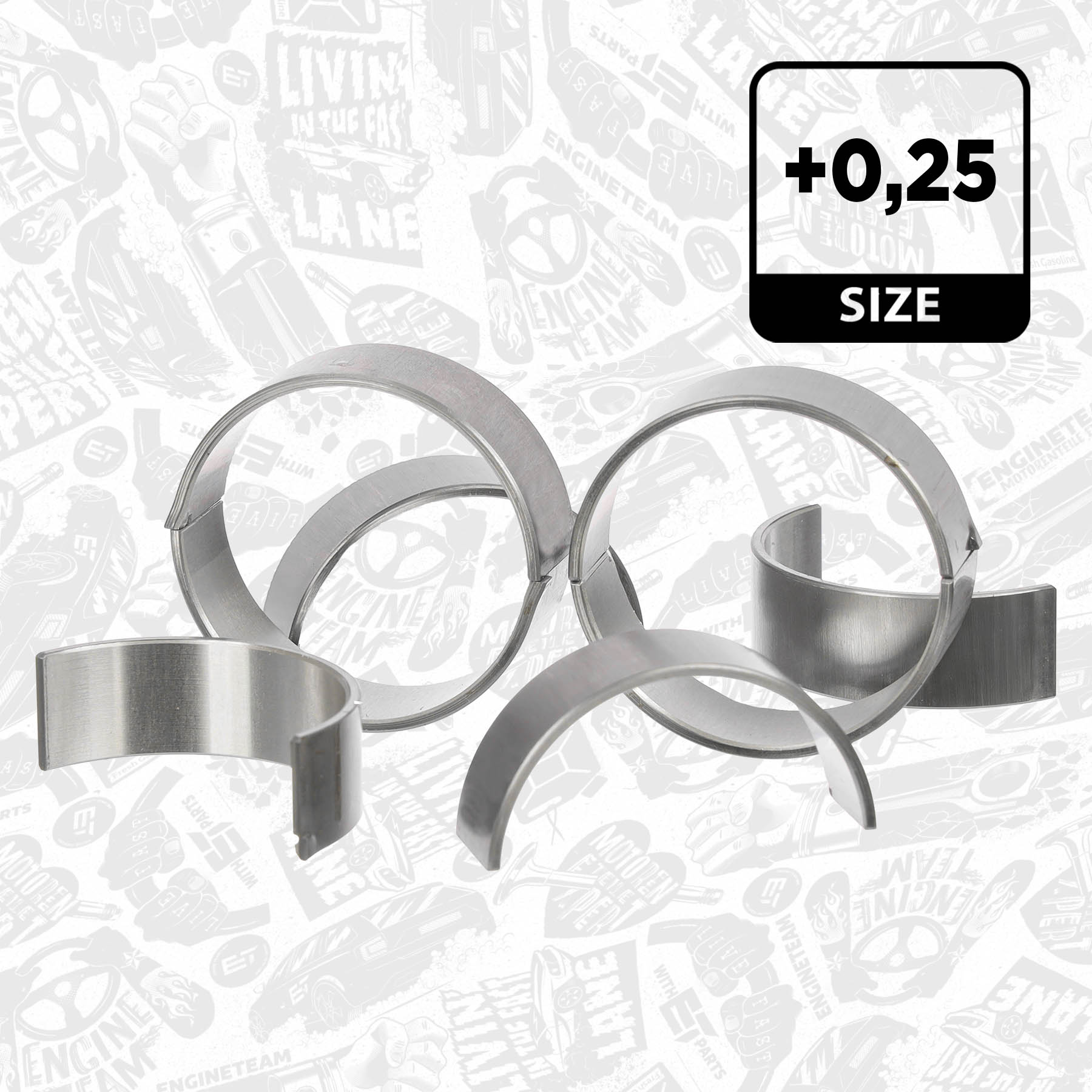 Connecting Rod Bearing Shell Set - LP008925 ET ENGINETEAM | ET ENGINETEAM