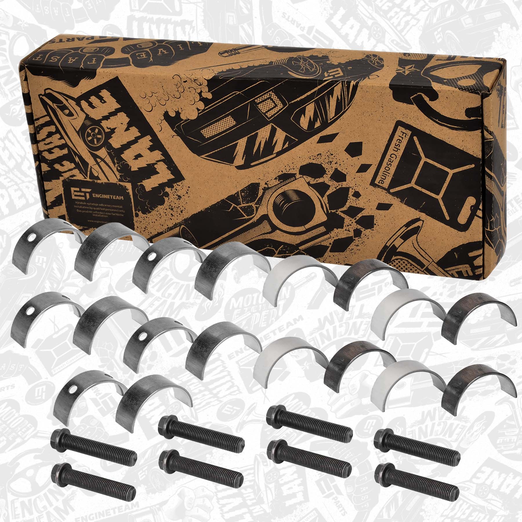 Bearing set + conrod bolts - LX000400VR1 ET ENGINETEAM - 8200019804 ...