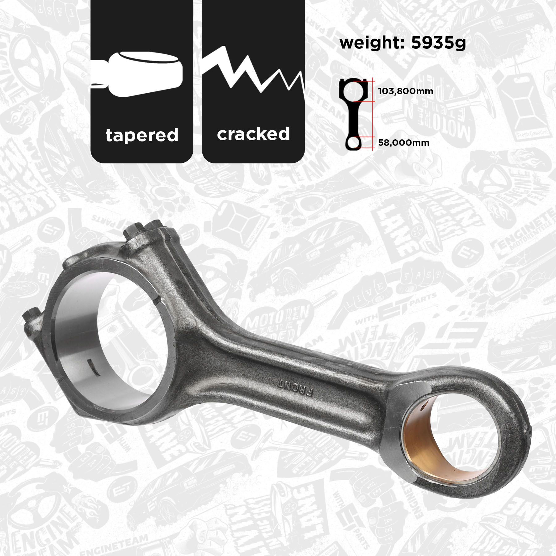 Connecting Rod - OM0055 ET ENGINETEAM - 20876840, 7420876840, 21261207 ...